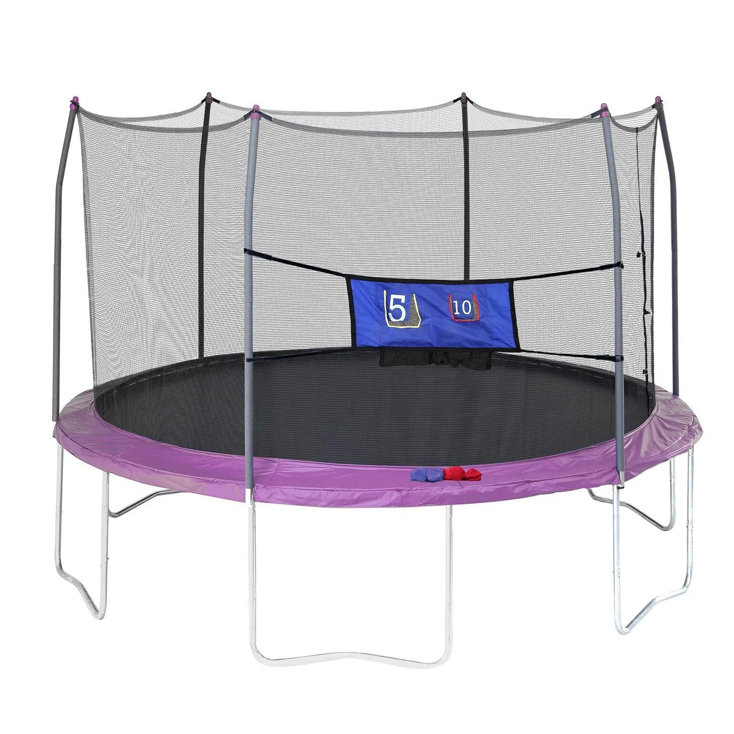 Skywalker Trampolines 12' Round Jump-N-Toss Trampoline with Enclosure ...