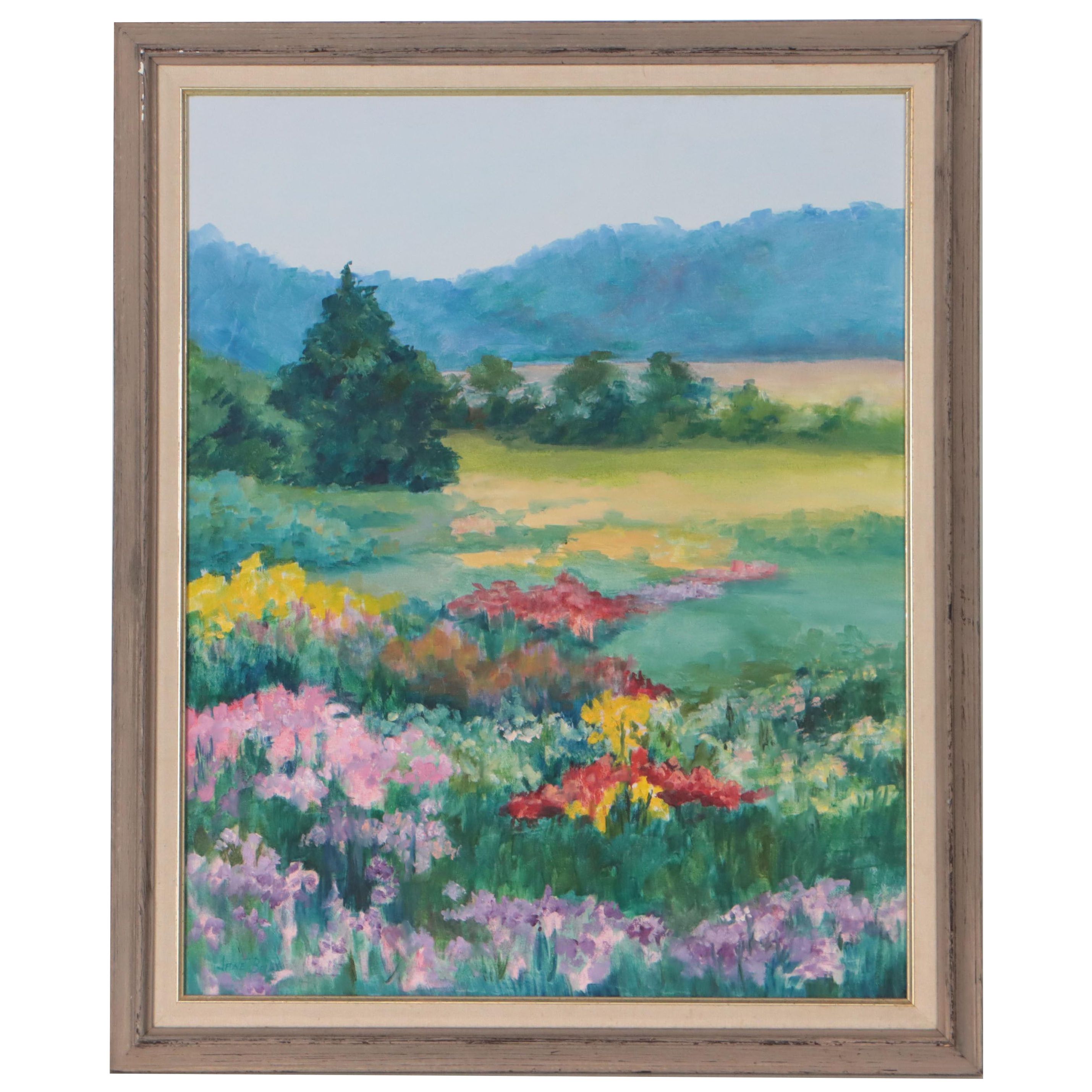 Jane Ball Oil Painting "Full Bloom," 1983 | EBTH