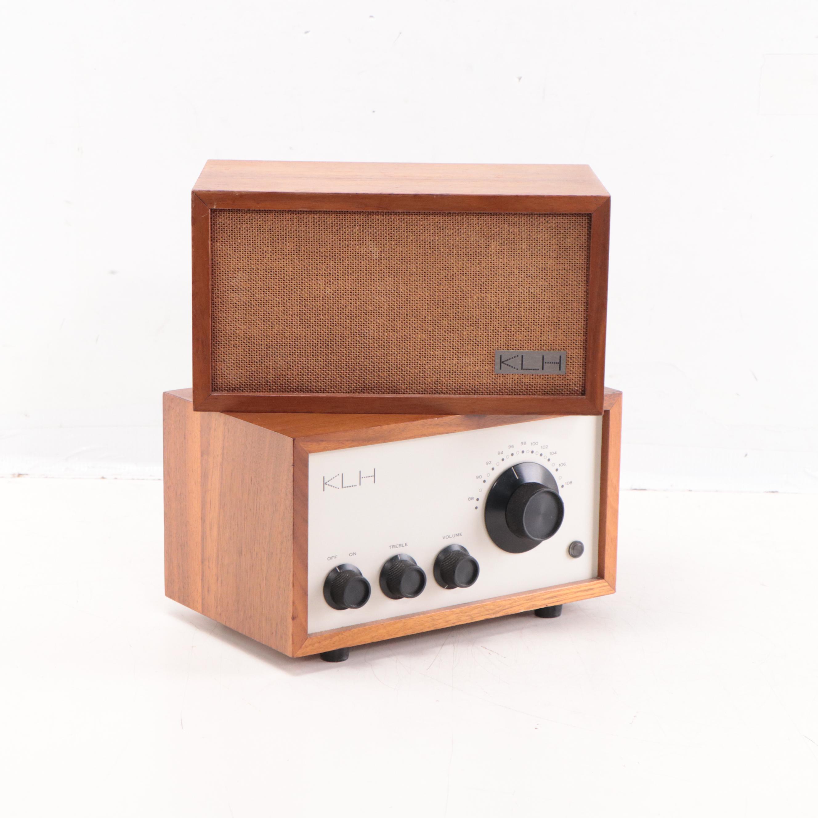 KLH Model Eight FM Tabletop Radio with Loudspeaker, Late 20th Century ...