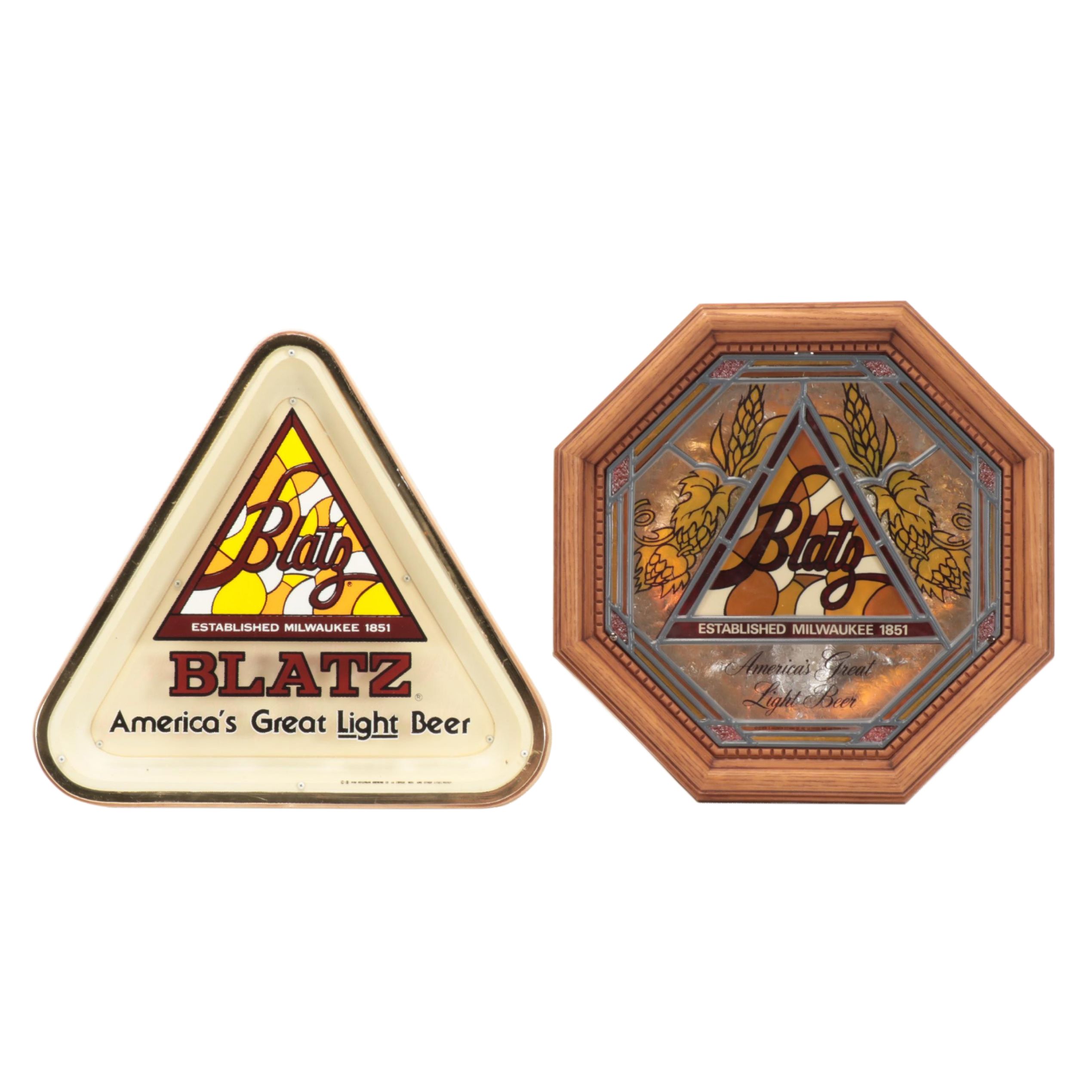 Blatz Illuminated Beer Advertising Signs, Late 20th Century | EBTH