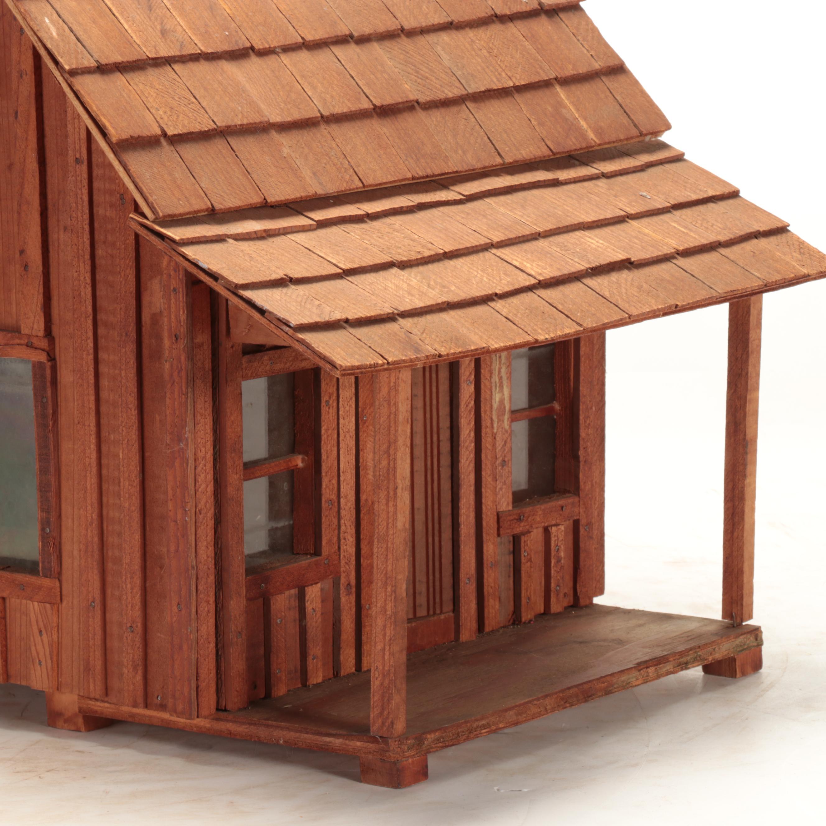 Folk Art Primitive Model Cabin | EBTH