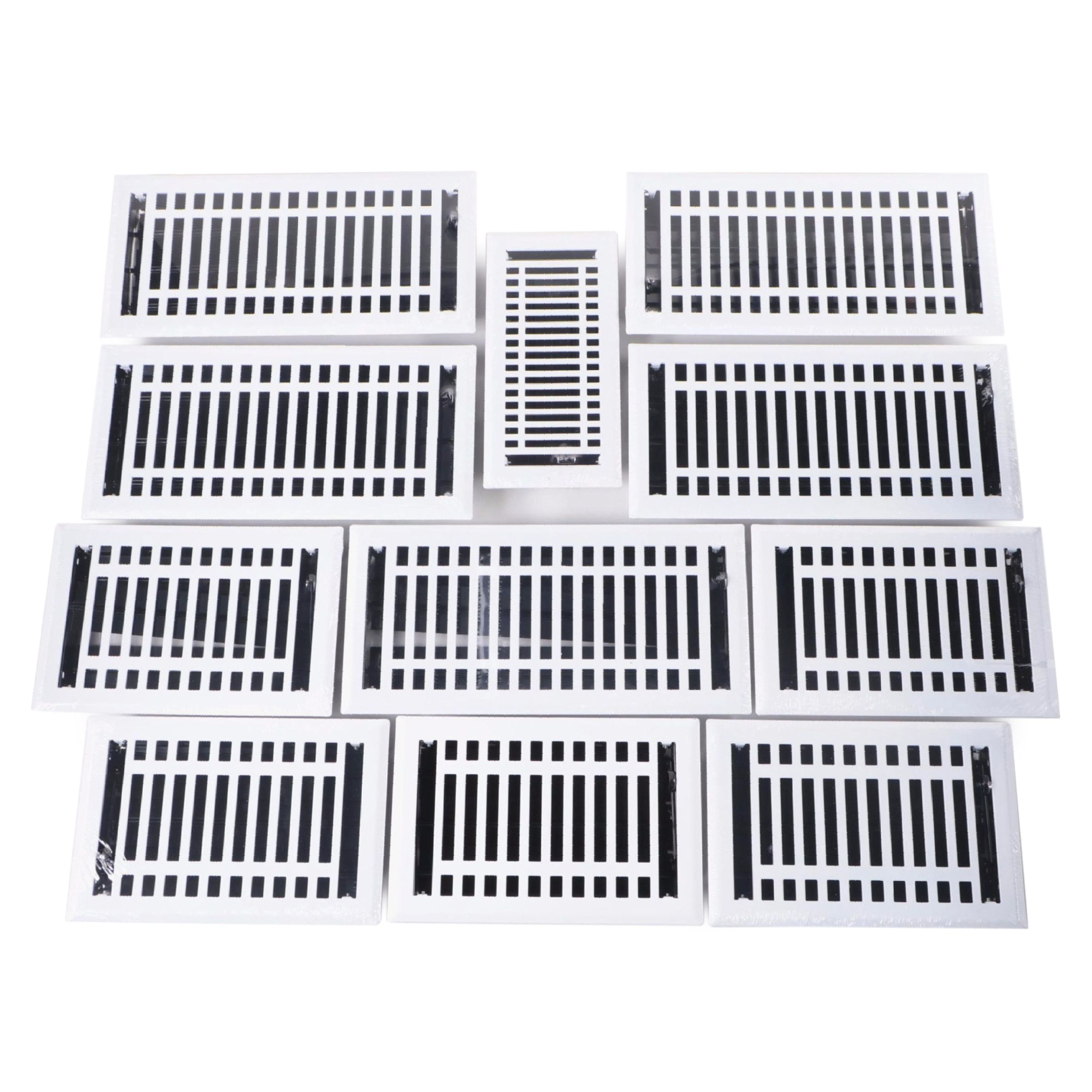 White Finish Steel Floor Registers | EBTH