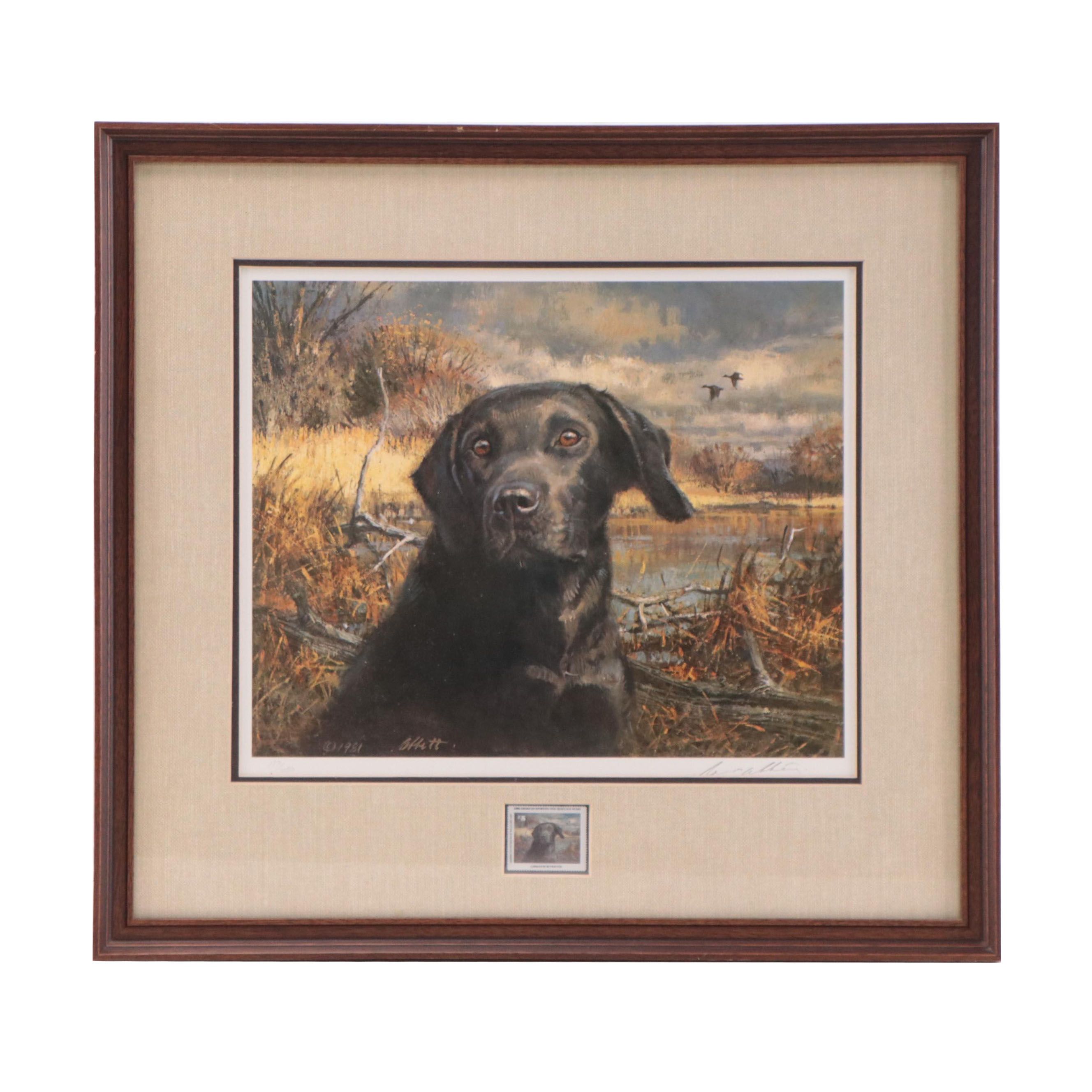 Robert K. Abbett Offset Lithograph "Labrador Retriever" | EBTH