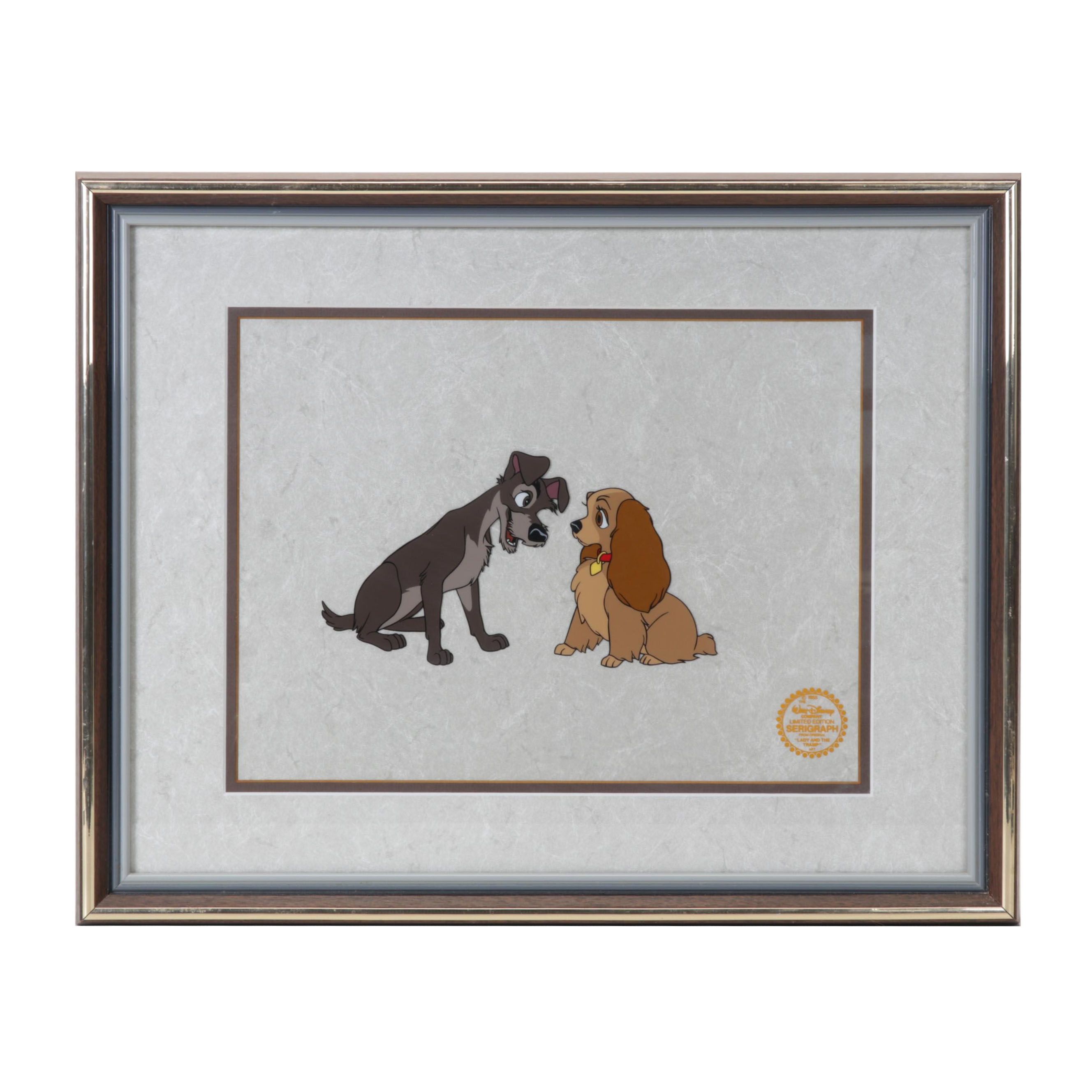 Walt Disney Company "Lady and the Tramp" Animation Sericel, Circa 1992 ...