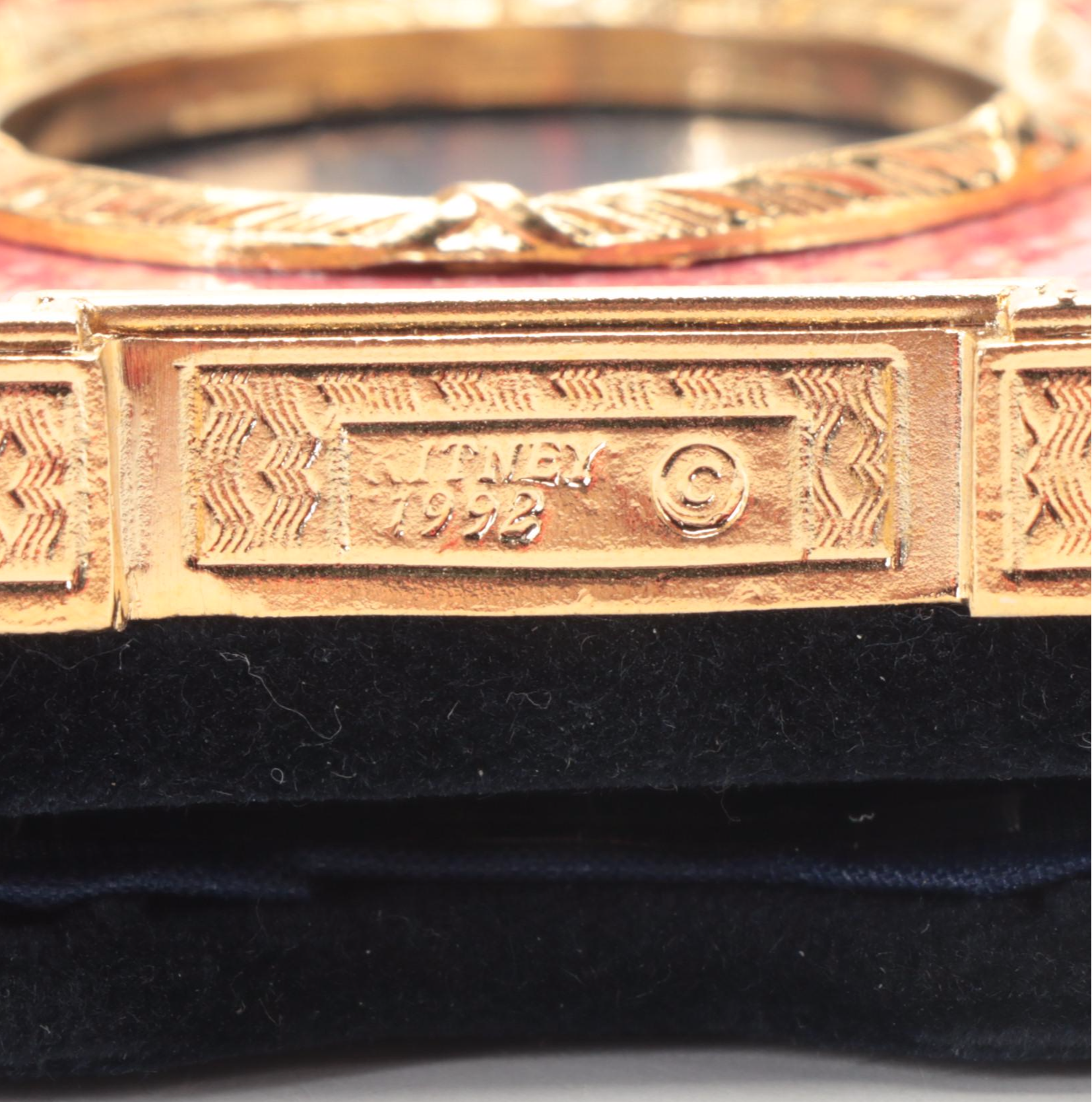 Kitney and Co. Guilloché Enameled Metal Photo Frame | EBTH