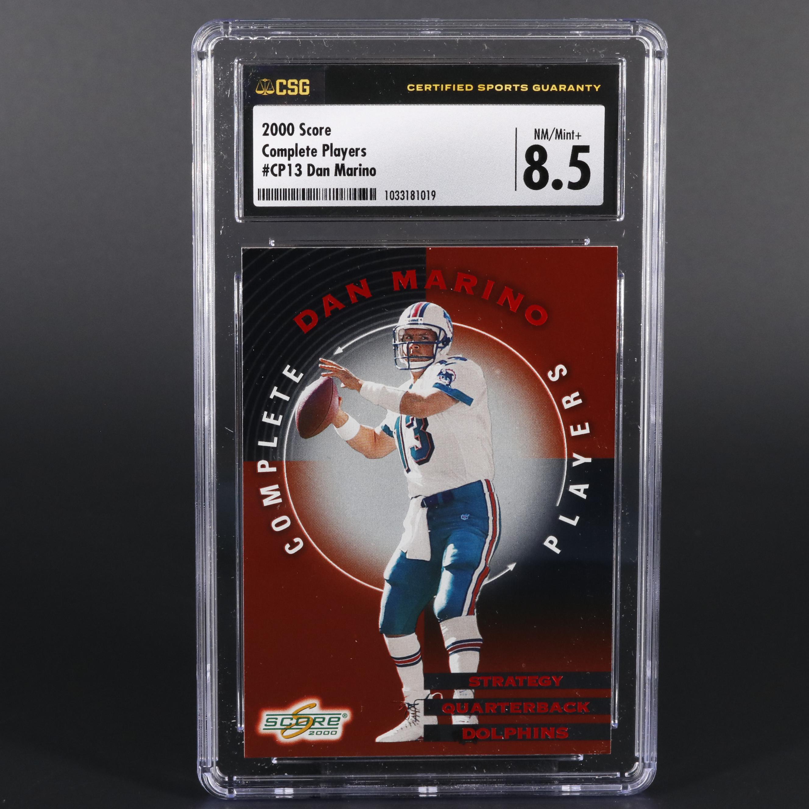 2000 Score Complete Players Dan Marino #CP13 Graded CSG 8.5 NM/MT+ ...
