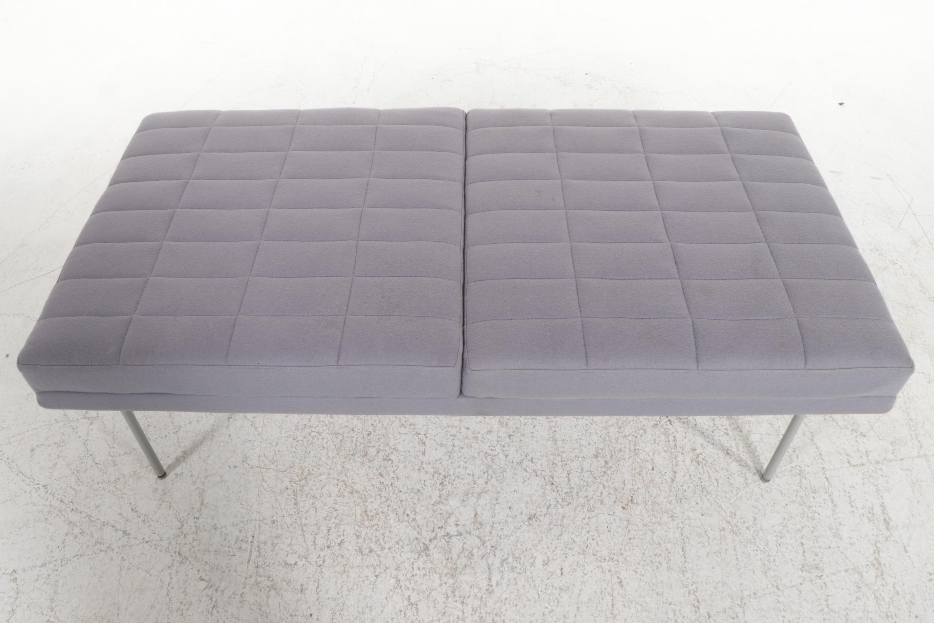 Geiger "HMI Collections" Tuxedo Lounge Bench in Quilted Upholstery | EBTH