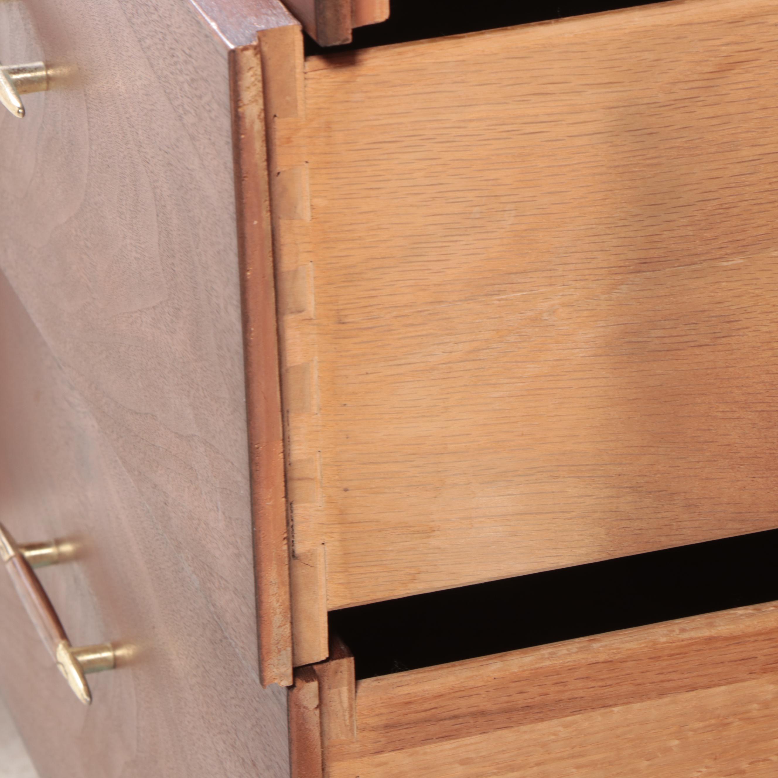 B Schwartz Style Crest Mid Century Modern Walnut Nine-Drawer Dresser | EBTH