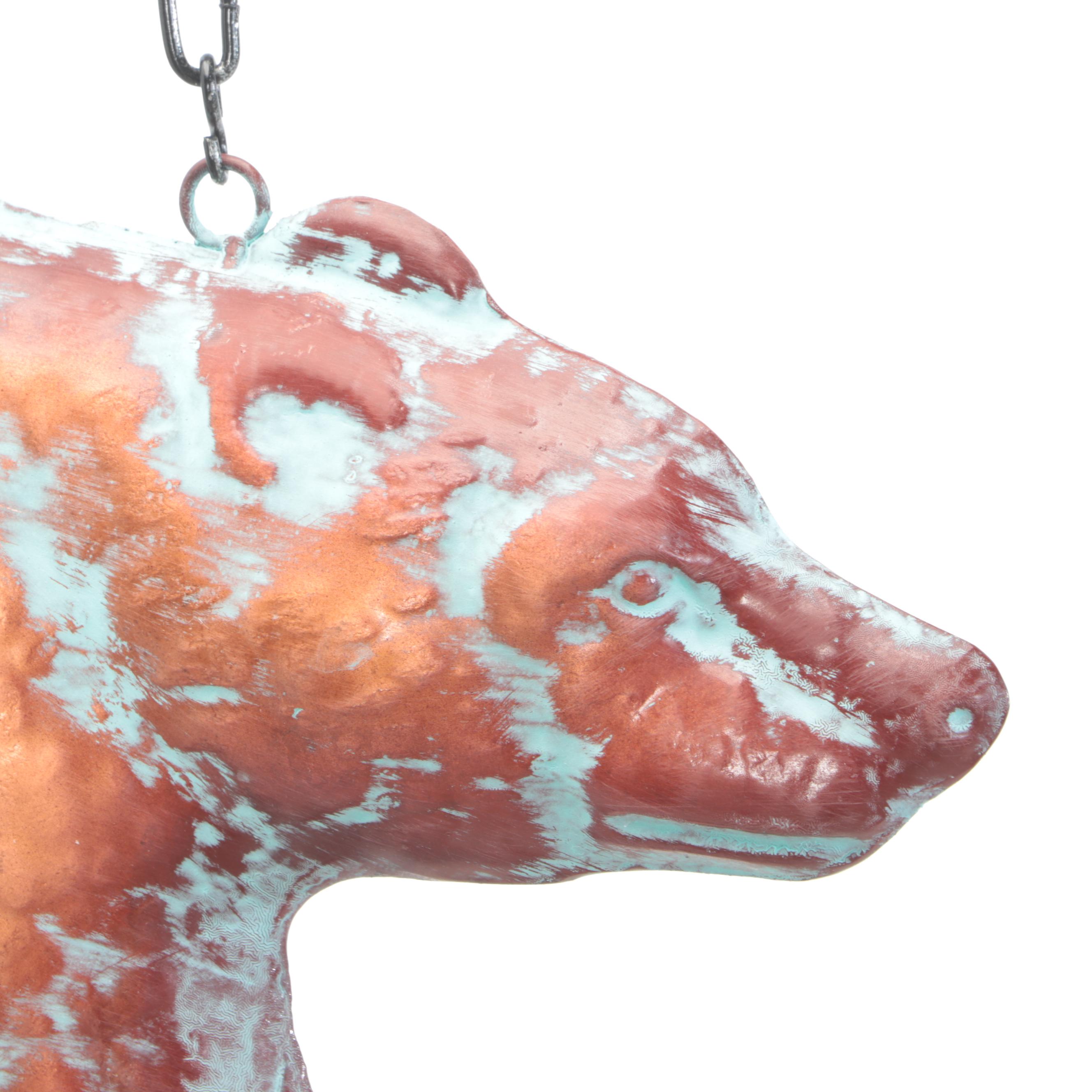 Verdigris Copper Bear Wall Sign | Everything But The House