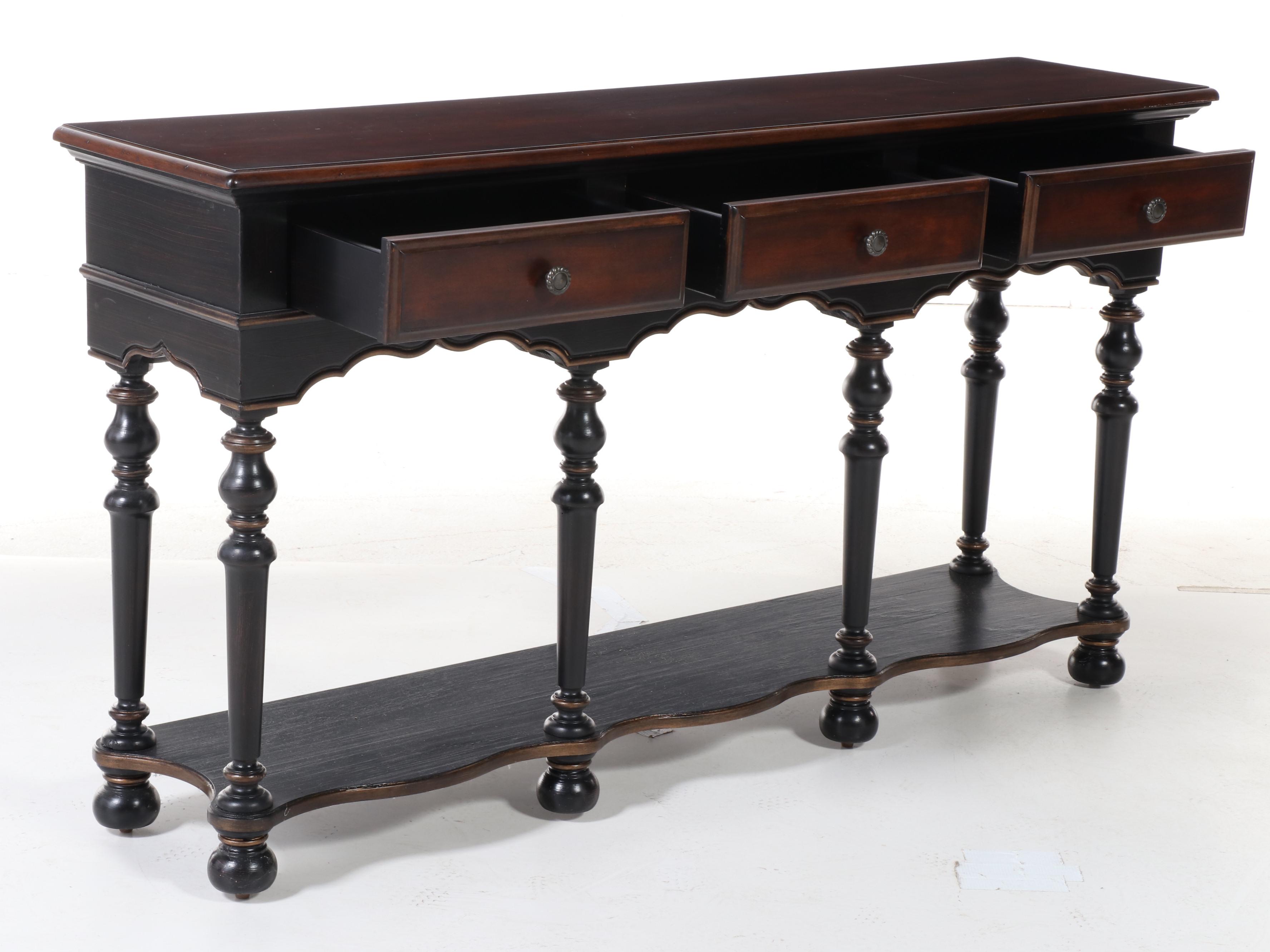 Butler Specialty Company William and Mary Style Three-Drawer Console ...
