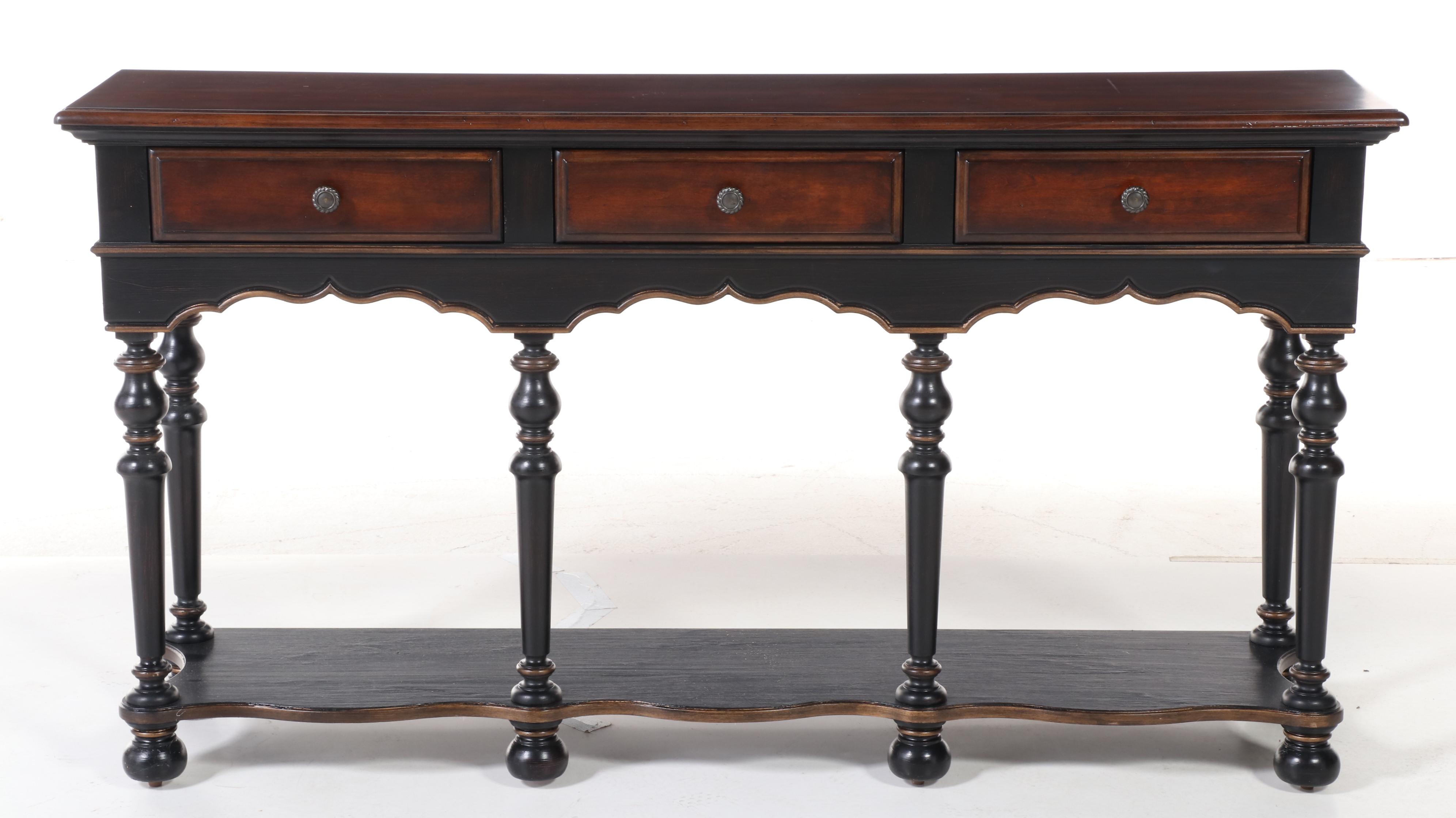 Butler Specialty Company William and Mary Style Three-Drawer Console ...