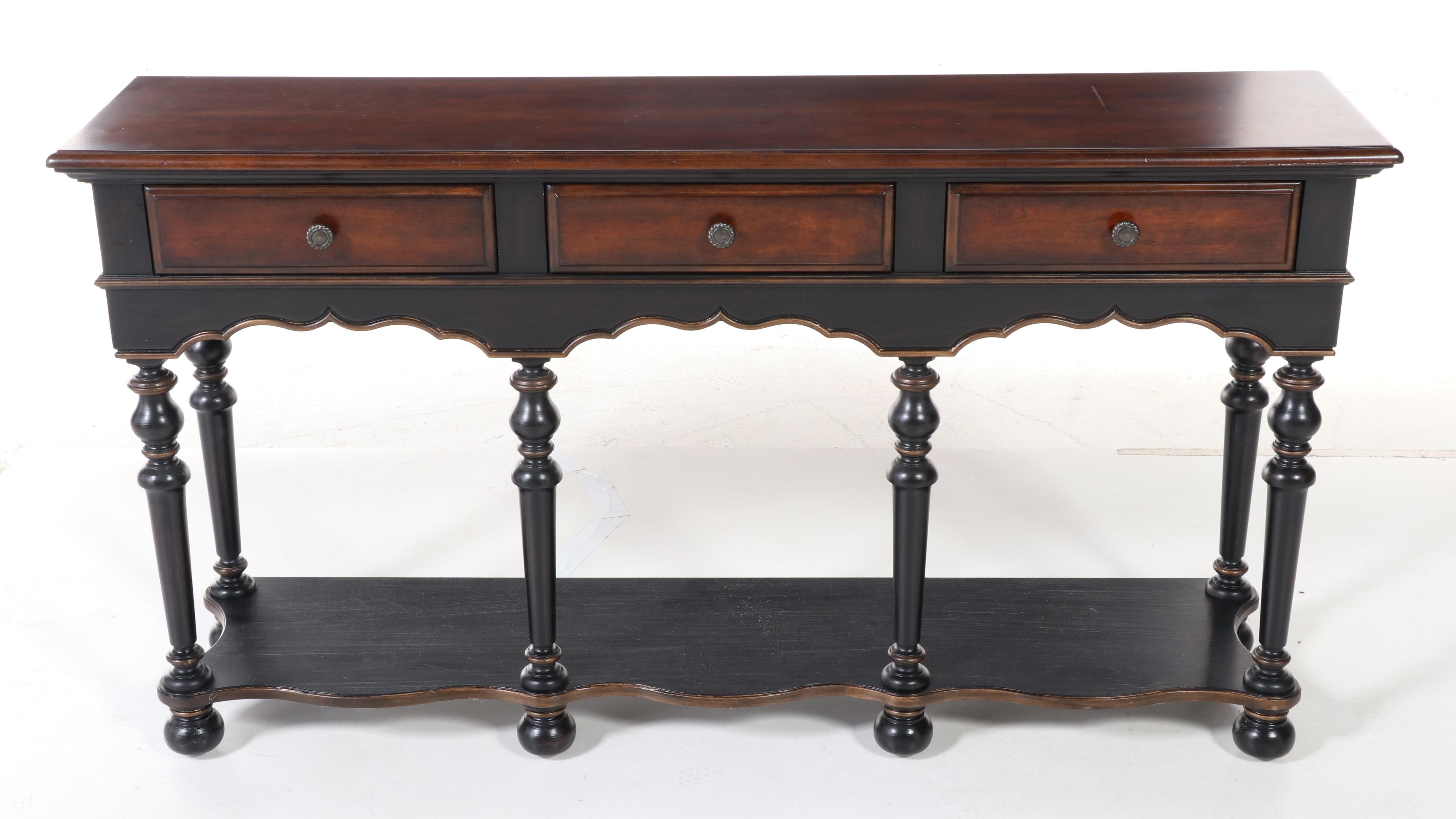 Butler Specialty Company William and Mary Style Three-Drawer Console ...