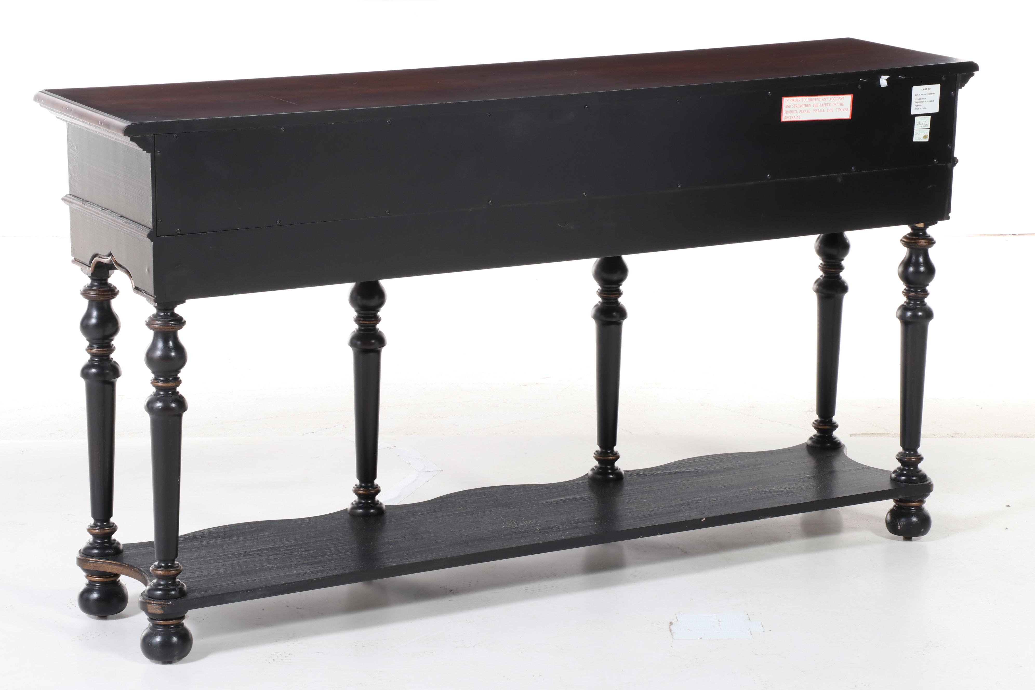 Butler Specialty Company William and Mary Style Three-Drawer Console ...