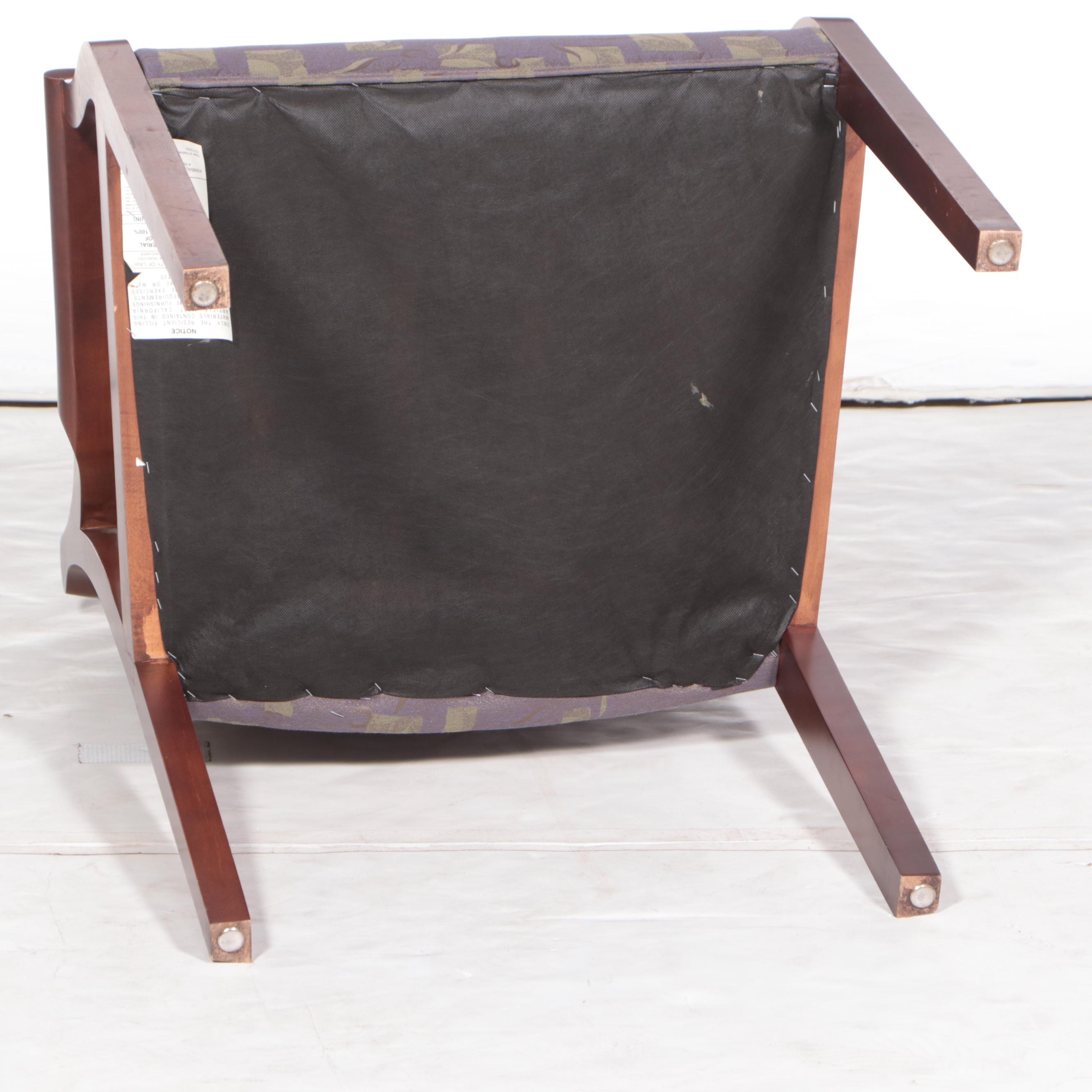 Six Kimball Upholstered Wood Office Lounge Chairs, Late 20th Century | EBTH