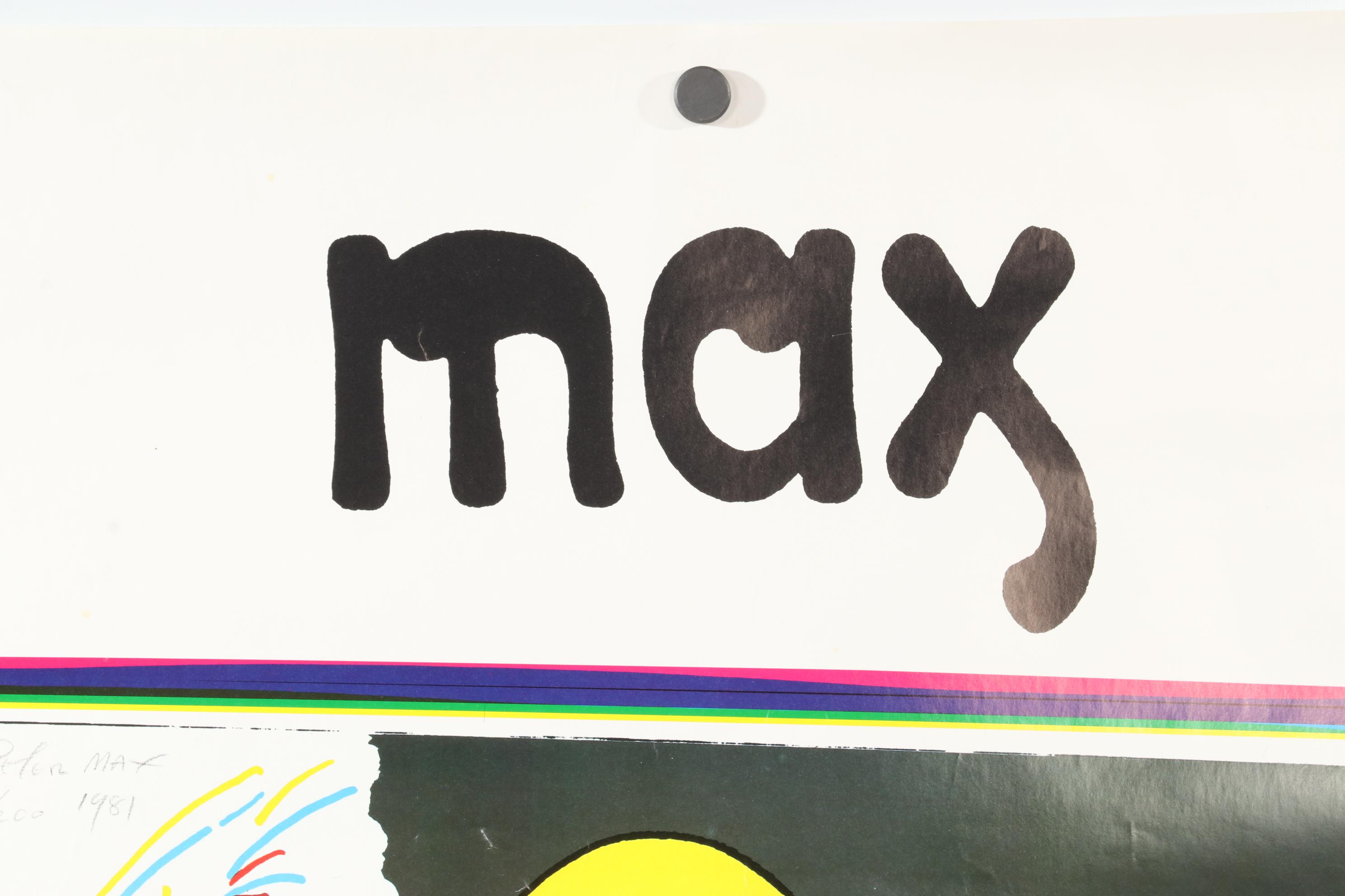 Peter Max Offset Lithograph Exhibition Poster for Art Expo N.Y., 1981 ...