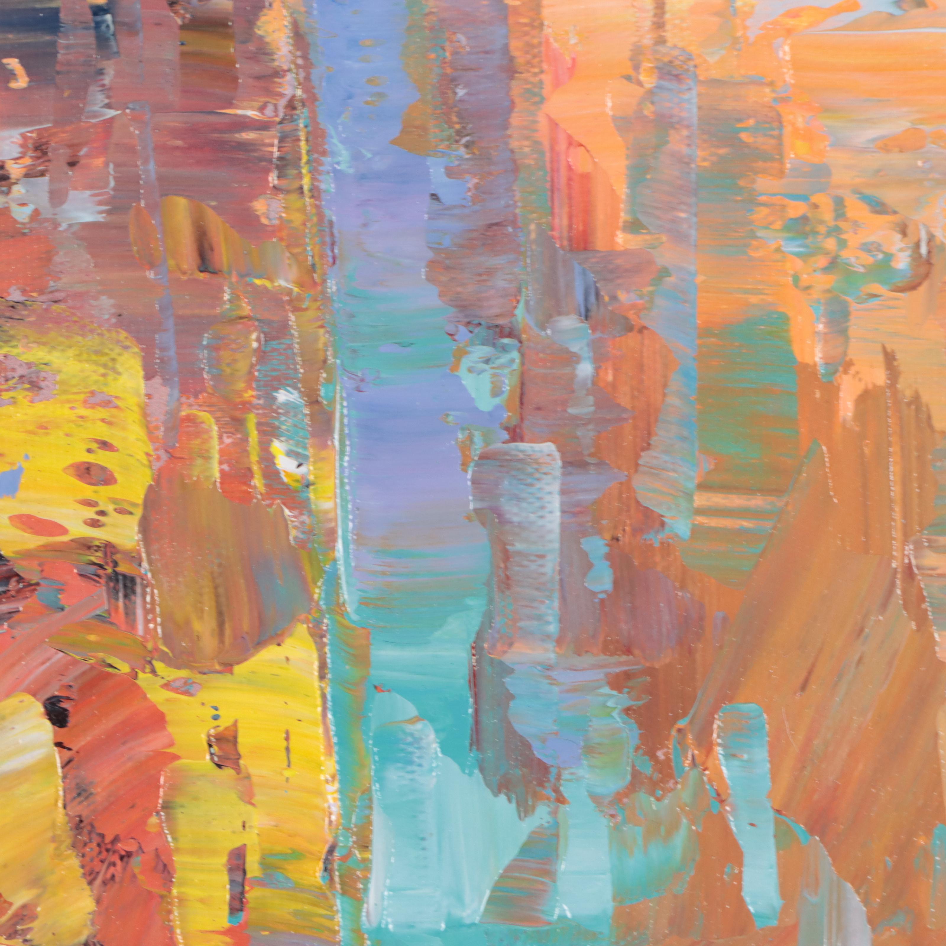 Bing Abstract Landscape Oil Painting, 21st Century | EBTH