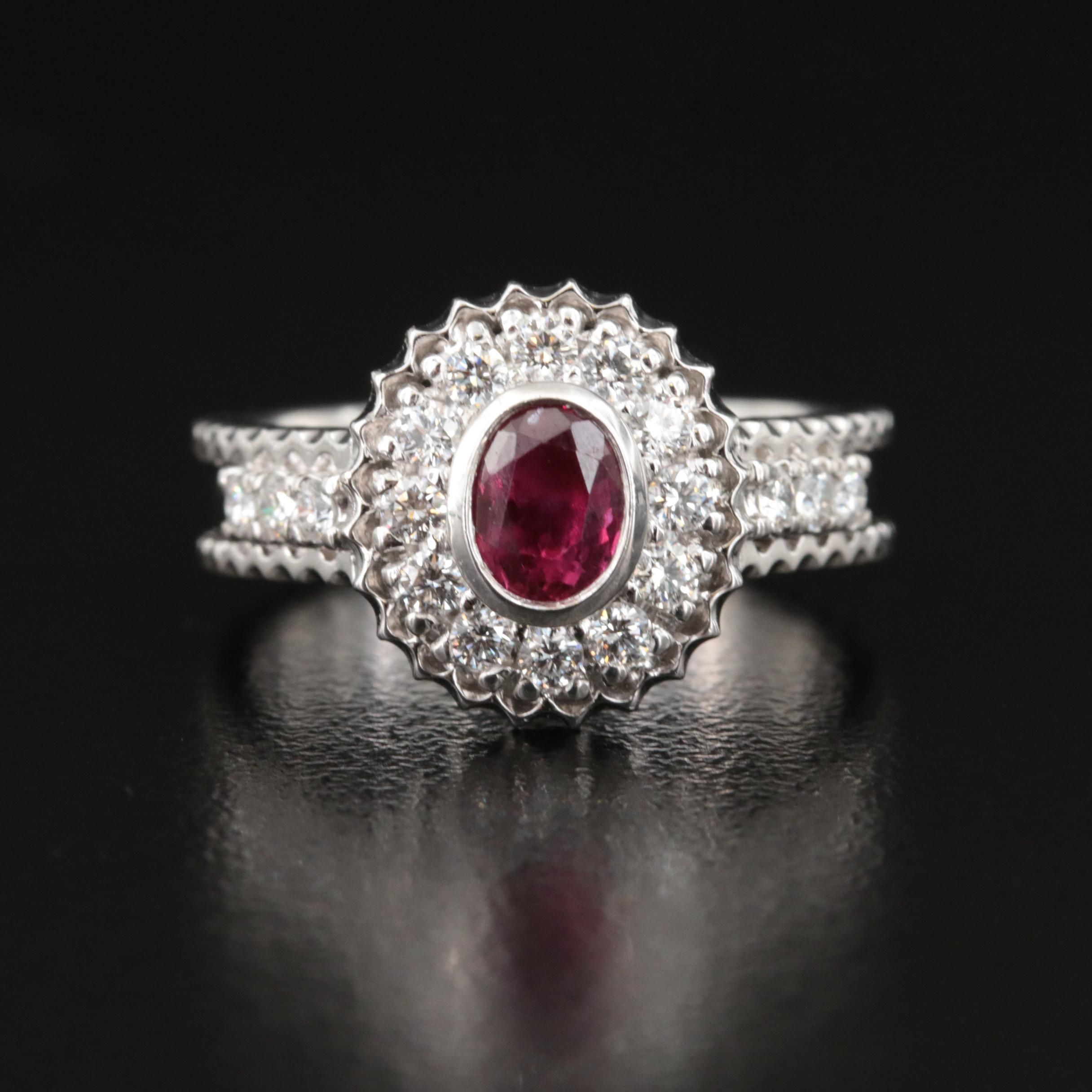 18K Ruby and Diamond Ring | EBTH