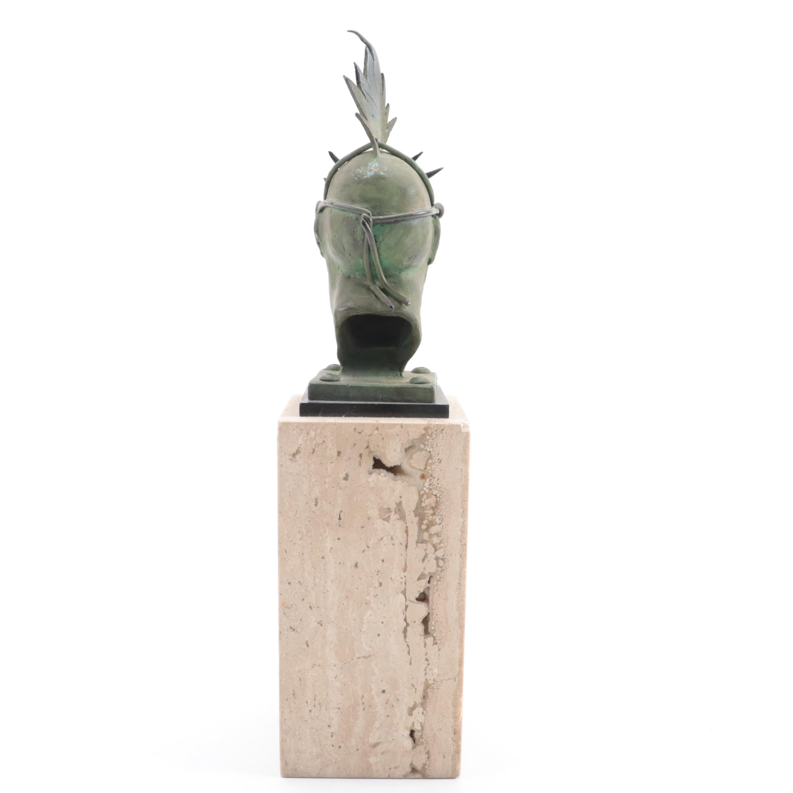 Theodore Gall Bronze Bust of Man With Beak, 1992 | Everything But The House