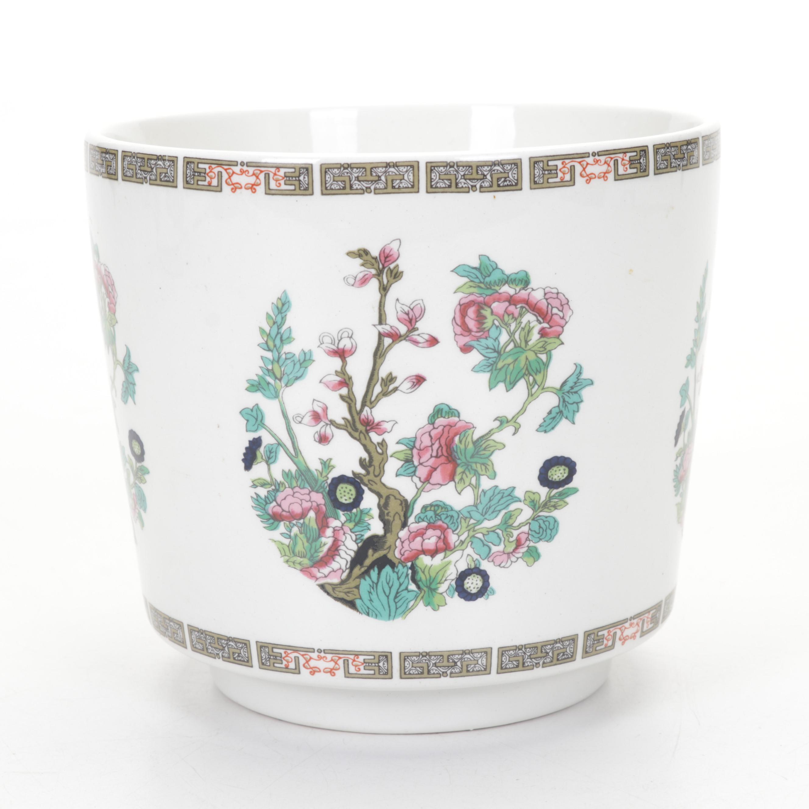 Enoch Wedgwood Chinoiserie "Indian Tree" Ceramic Planters | EBTH