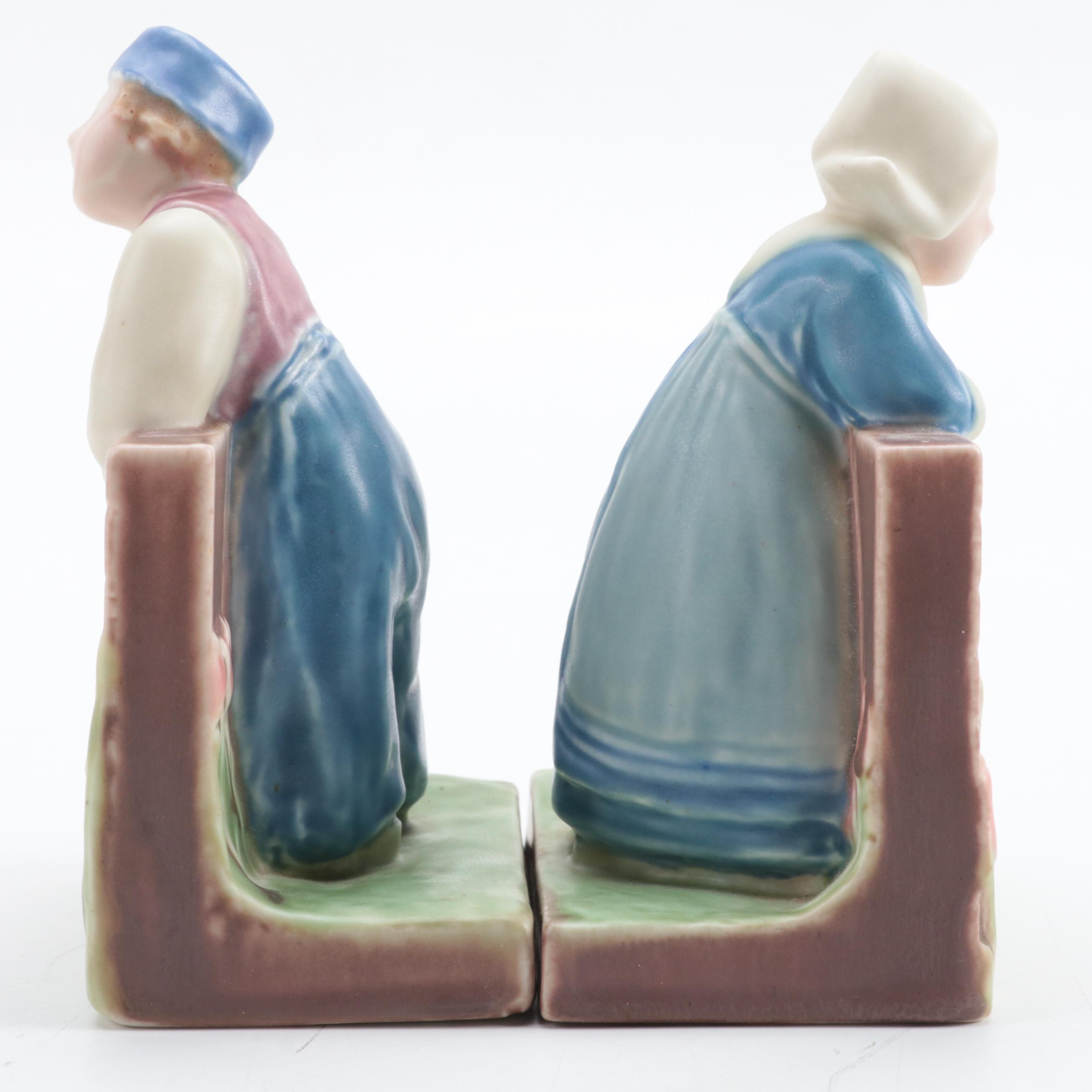Rookwood Pottery Dutch Boy and Girl Bookends After Sarah Alice Toohey ...