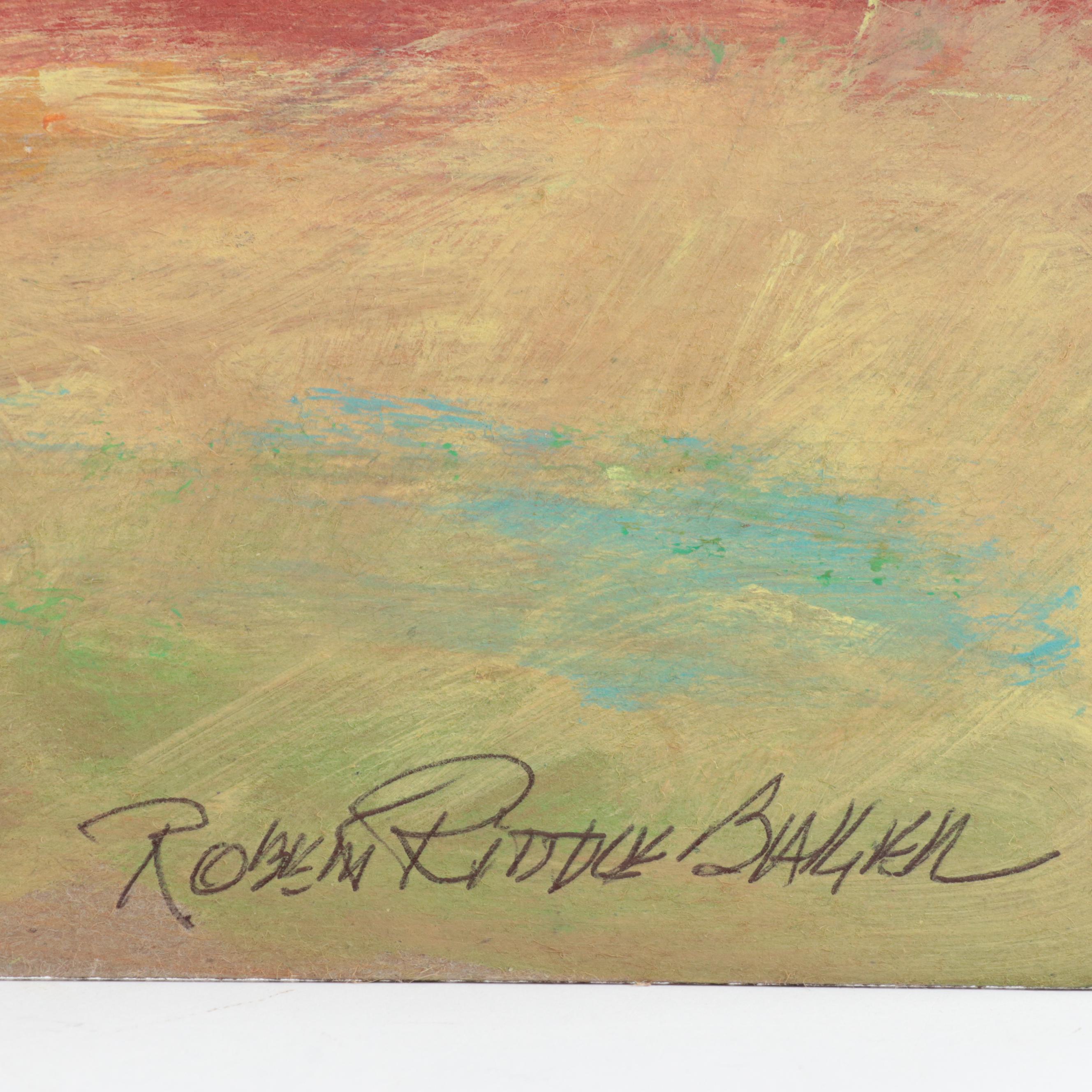 Robert Riddle-Baker Acrylic Painting "In the Middle of a Moment," 2023 ...