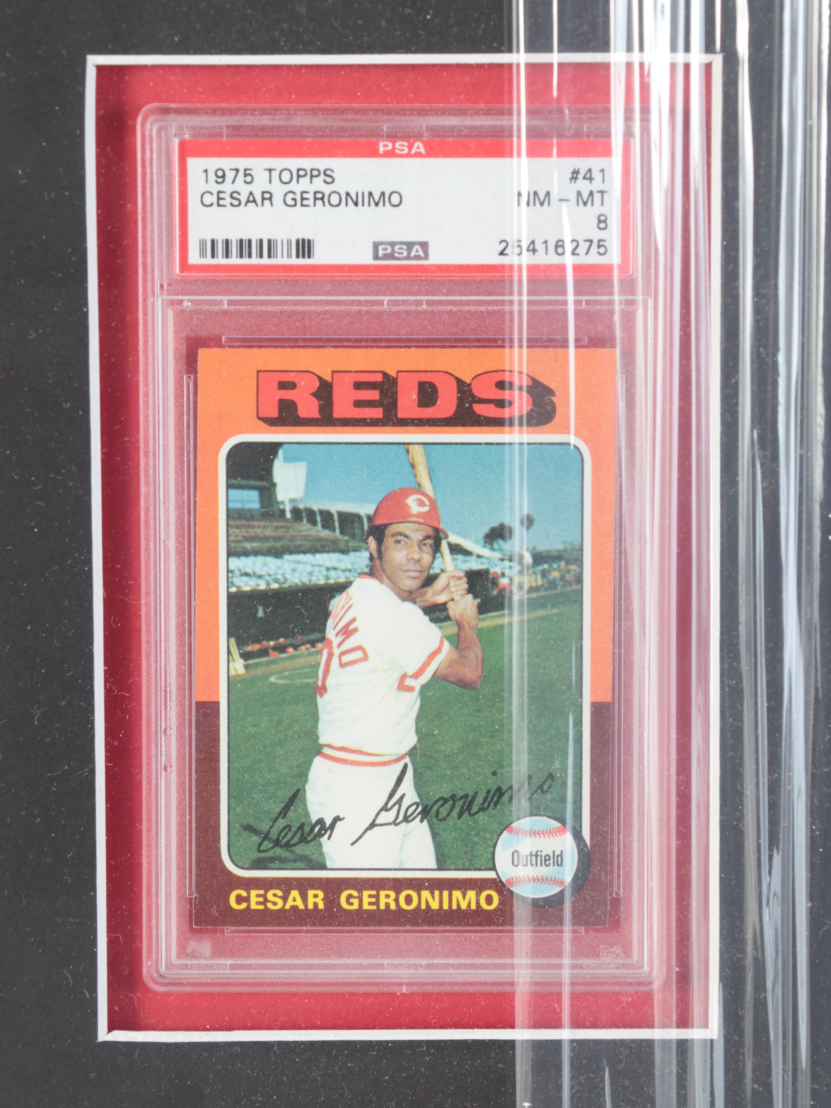 1975 Cincinnati Reds Big Red Machine Signed Giclée and PSA Graded Cards ...