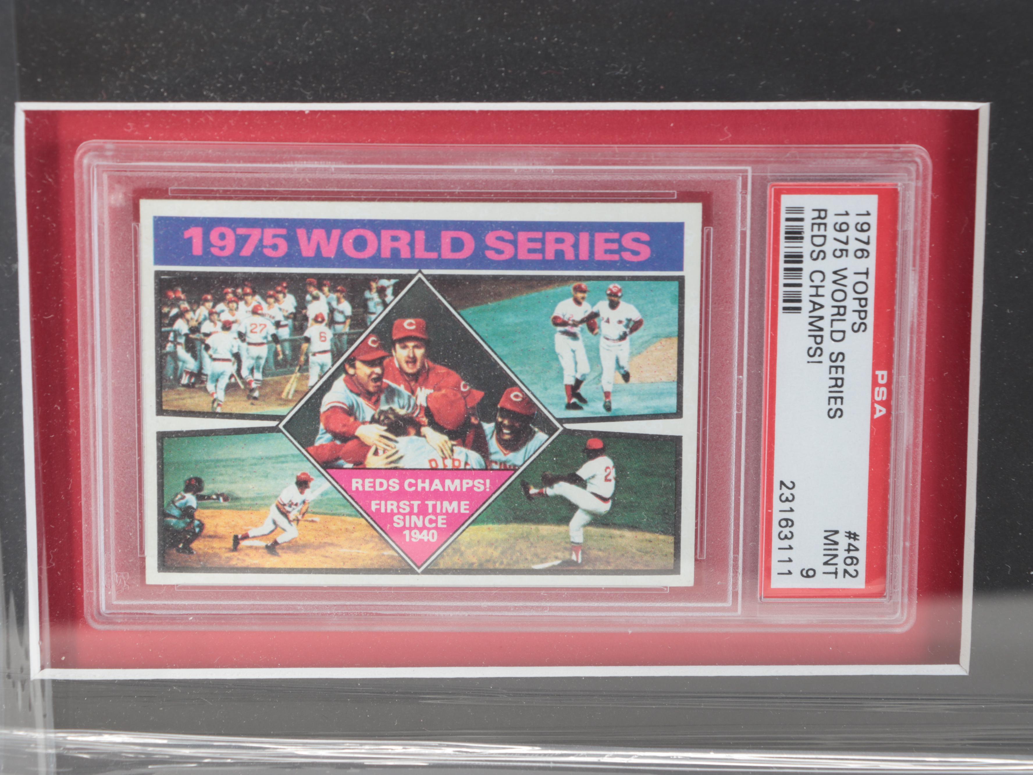 1975 Cincinnati Reds Big Red Machine Signed Giclée and PSA Graded Cards ...