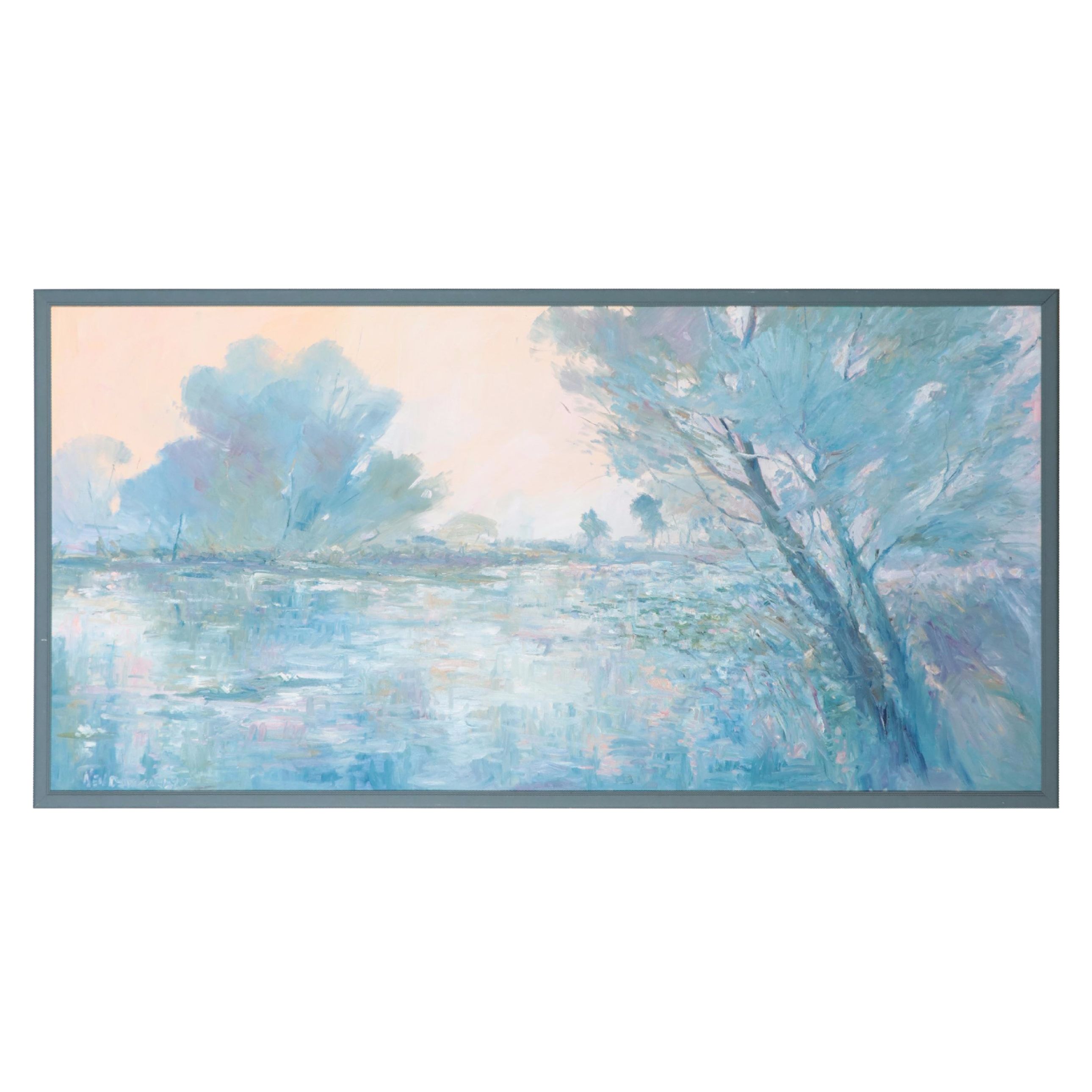 Neil Davison Large-Scale Oil Painting of Landscape, 1990 | EBTH