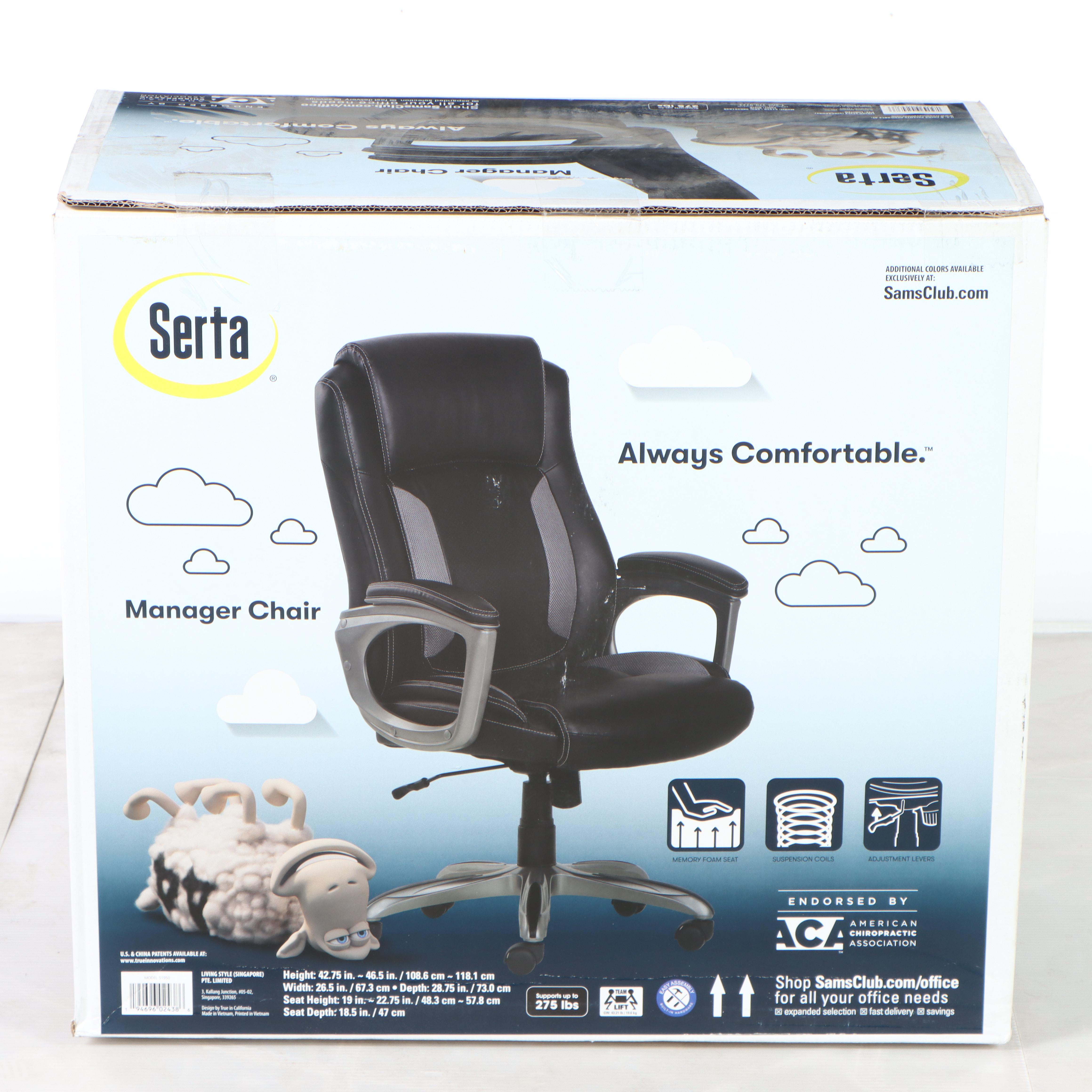 Serta Memory Foam Manager's Office Chair | Everything But The House