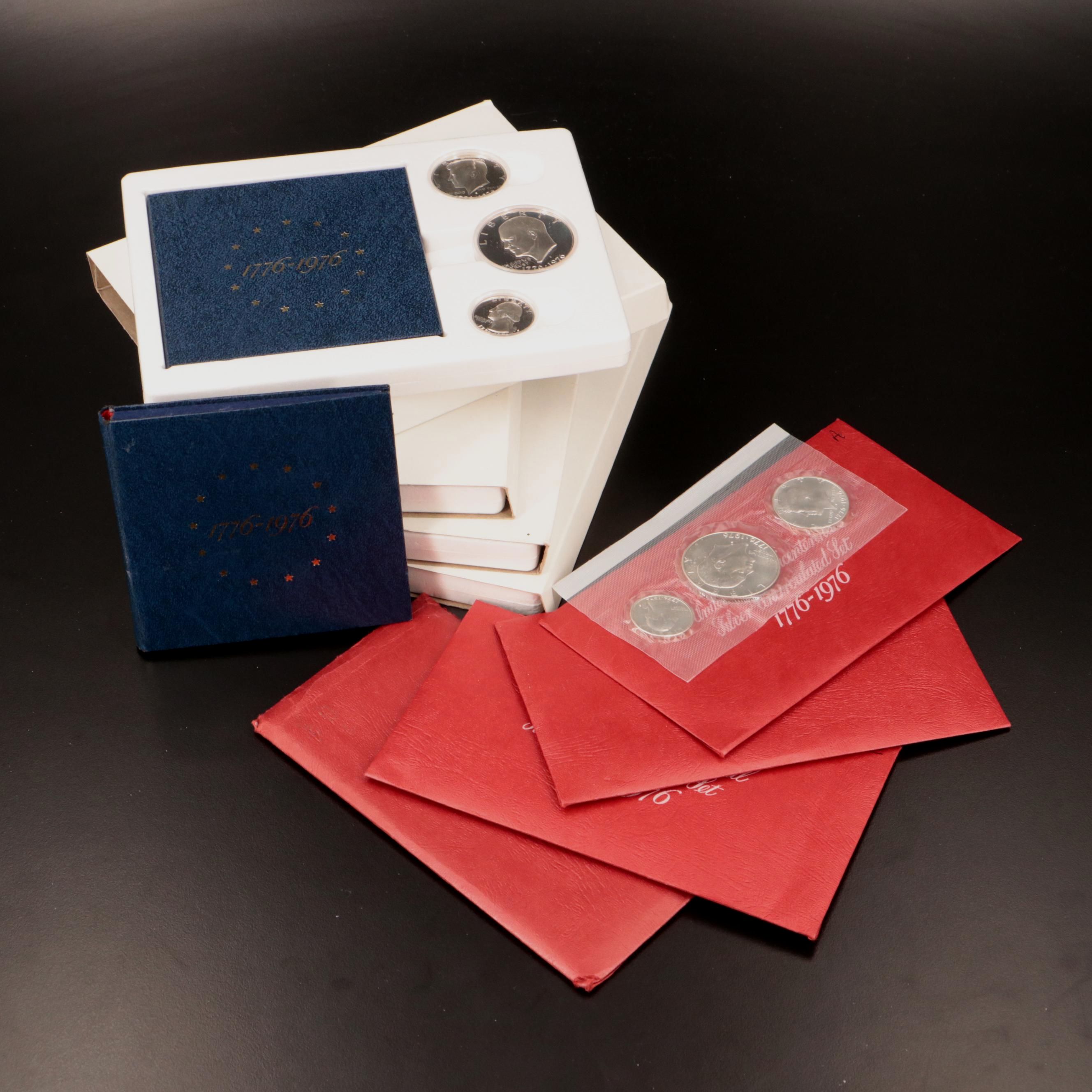 Nine 1976 Bicentennial Three-Piece 40% Silver Coin Sets | EBTH