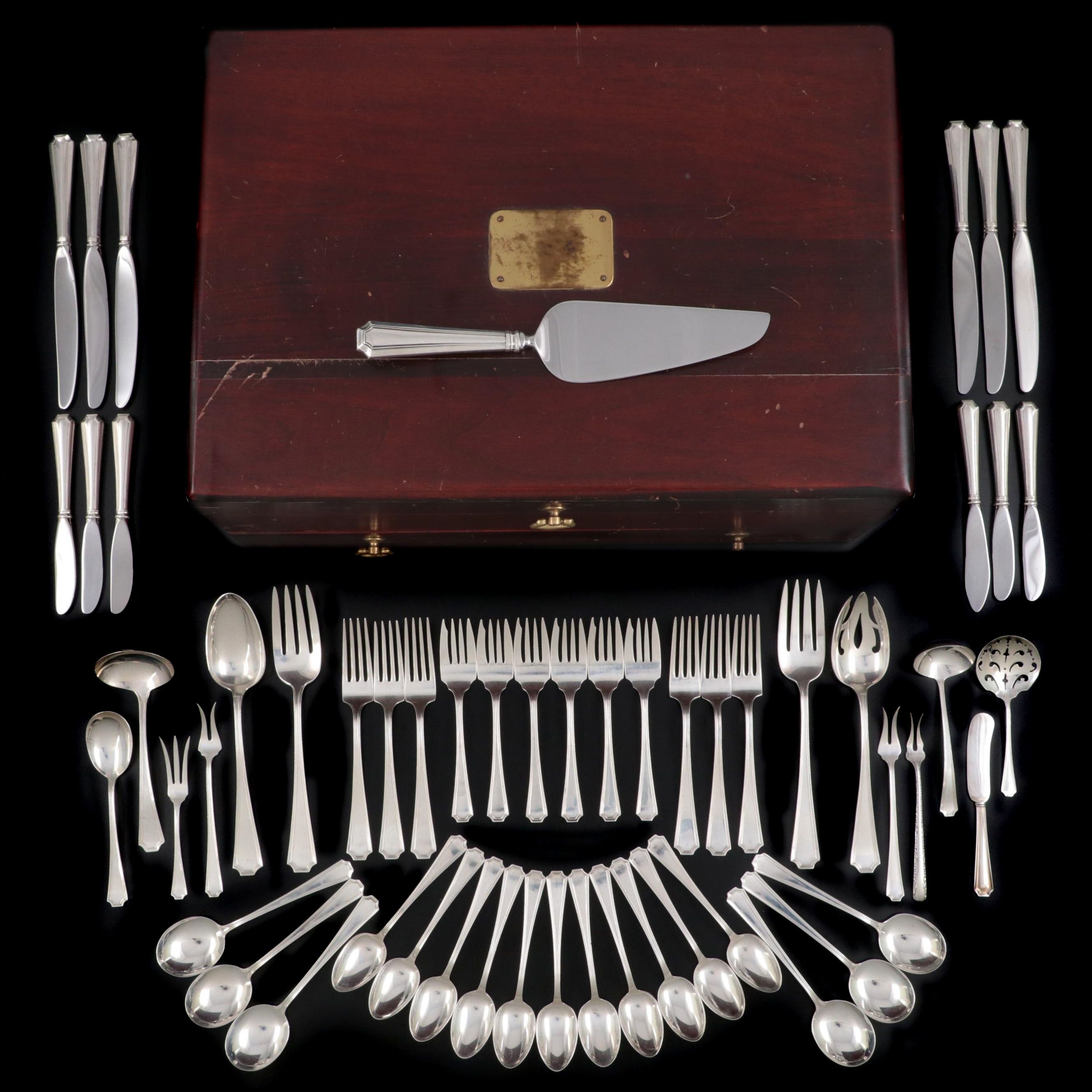 Gorham "Fairfax" Sterling Silver Flatware and Serving Utensils with ...