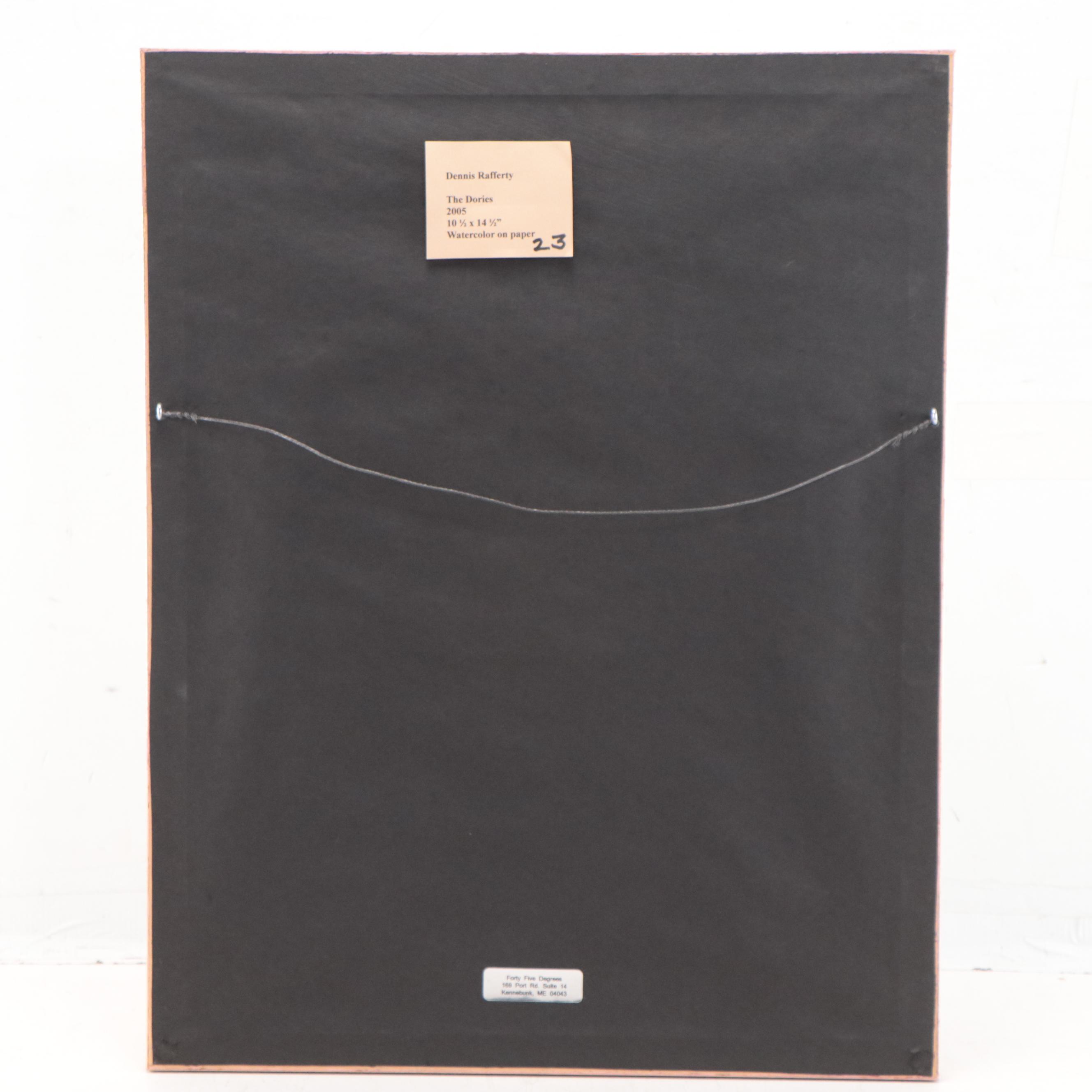 Dennis Rafferty Watercolor Painting "The Dories," 2005 | EBTH