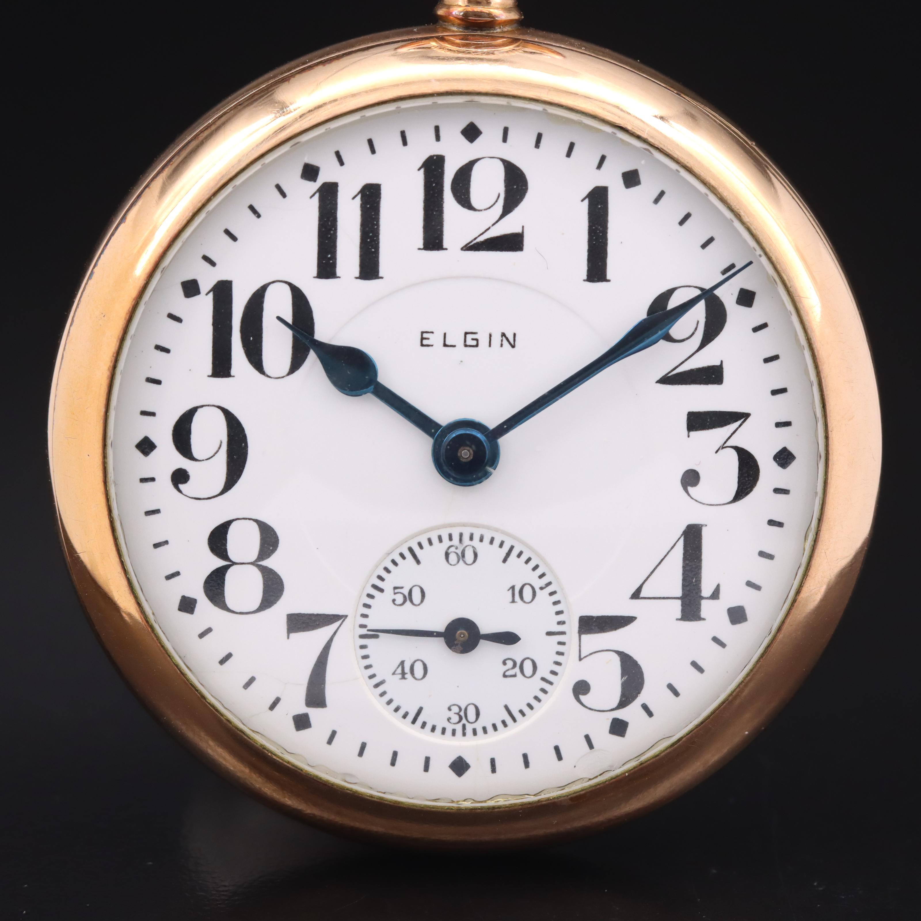 1920 Elgin Railroad Grade "B.W. Raymond" Pocket Watch | EBTH