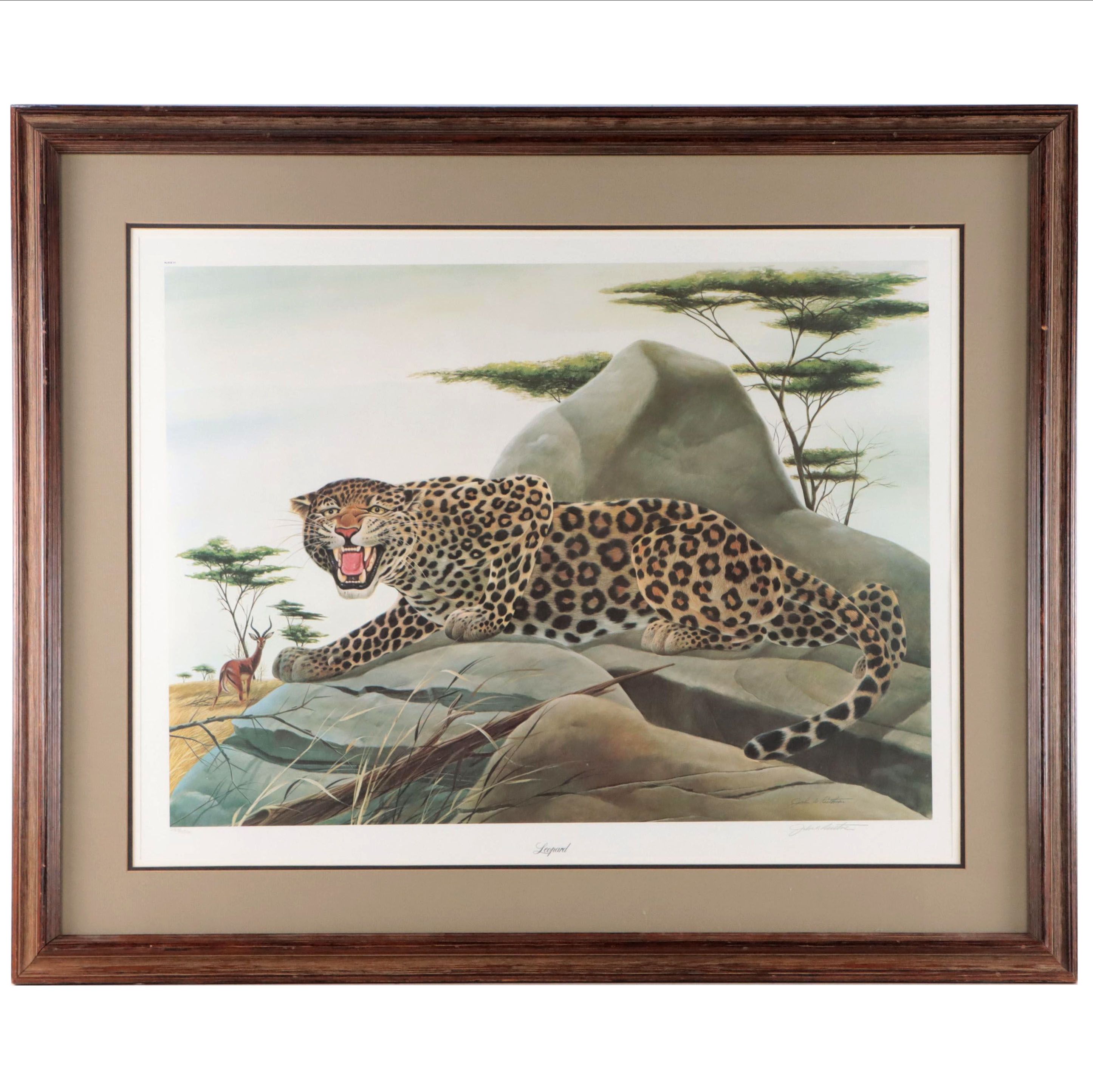 John Ruthven Offset Lithograph "Leopard," Late 20th Century | EBTH