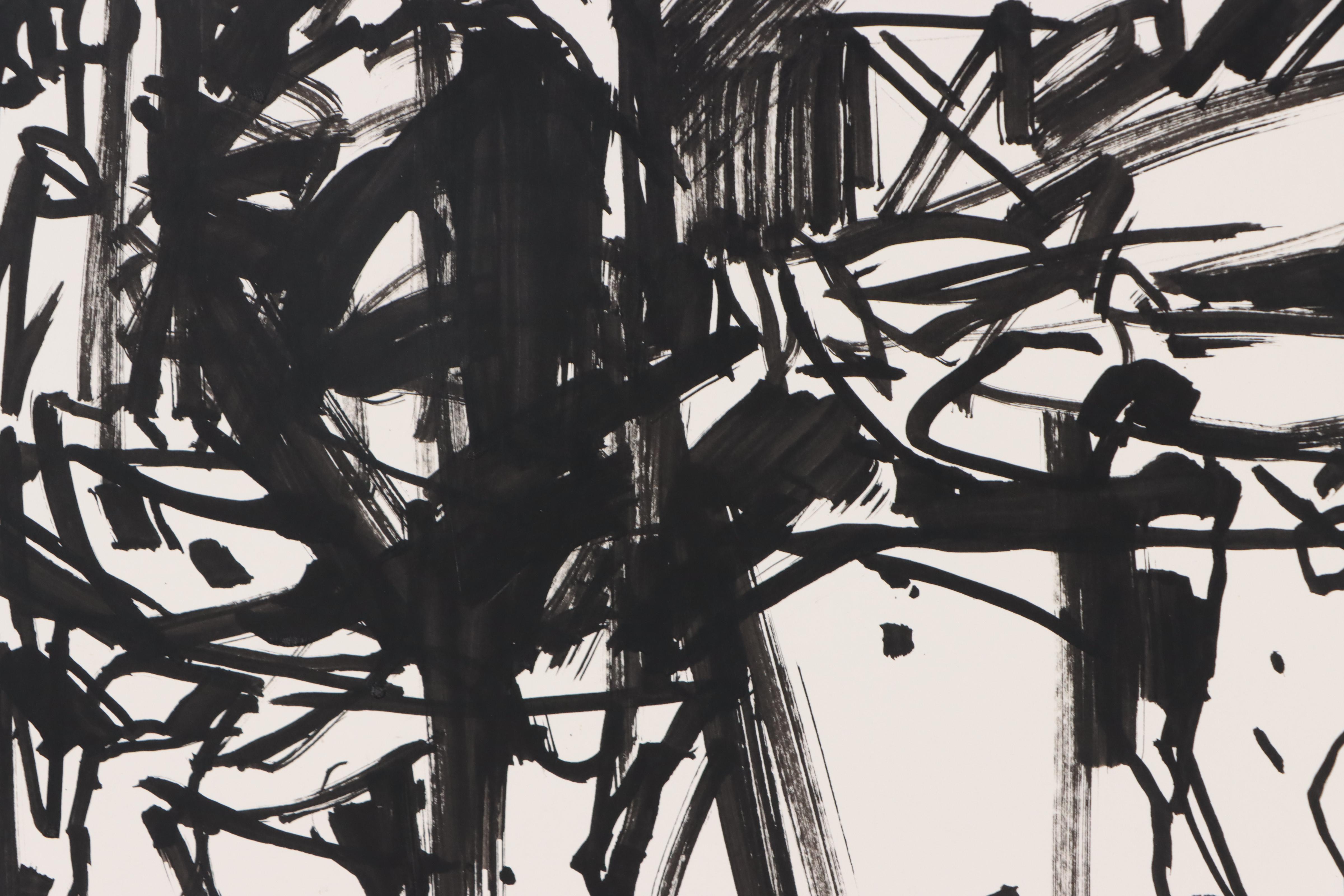 Jack Meanwell Expressionist Ink Drawing, circa 1980 | EBTH