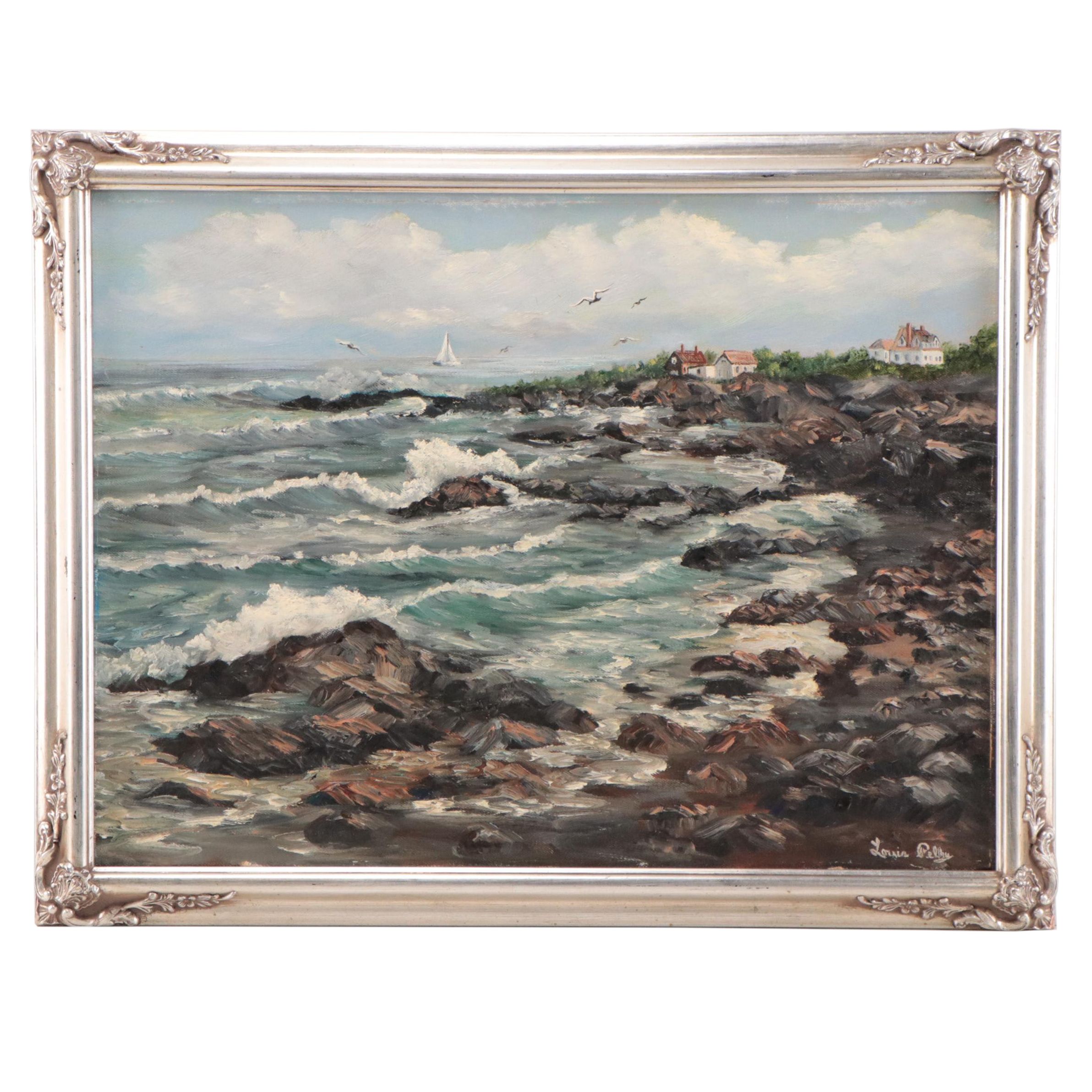 Louis Pelky Seascape Oil Painting "Libbys Cove" | EBTH