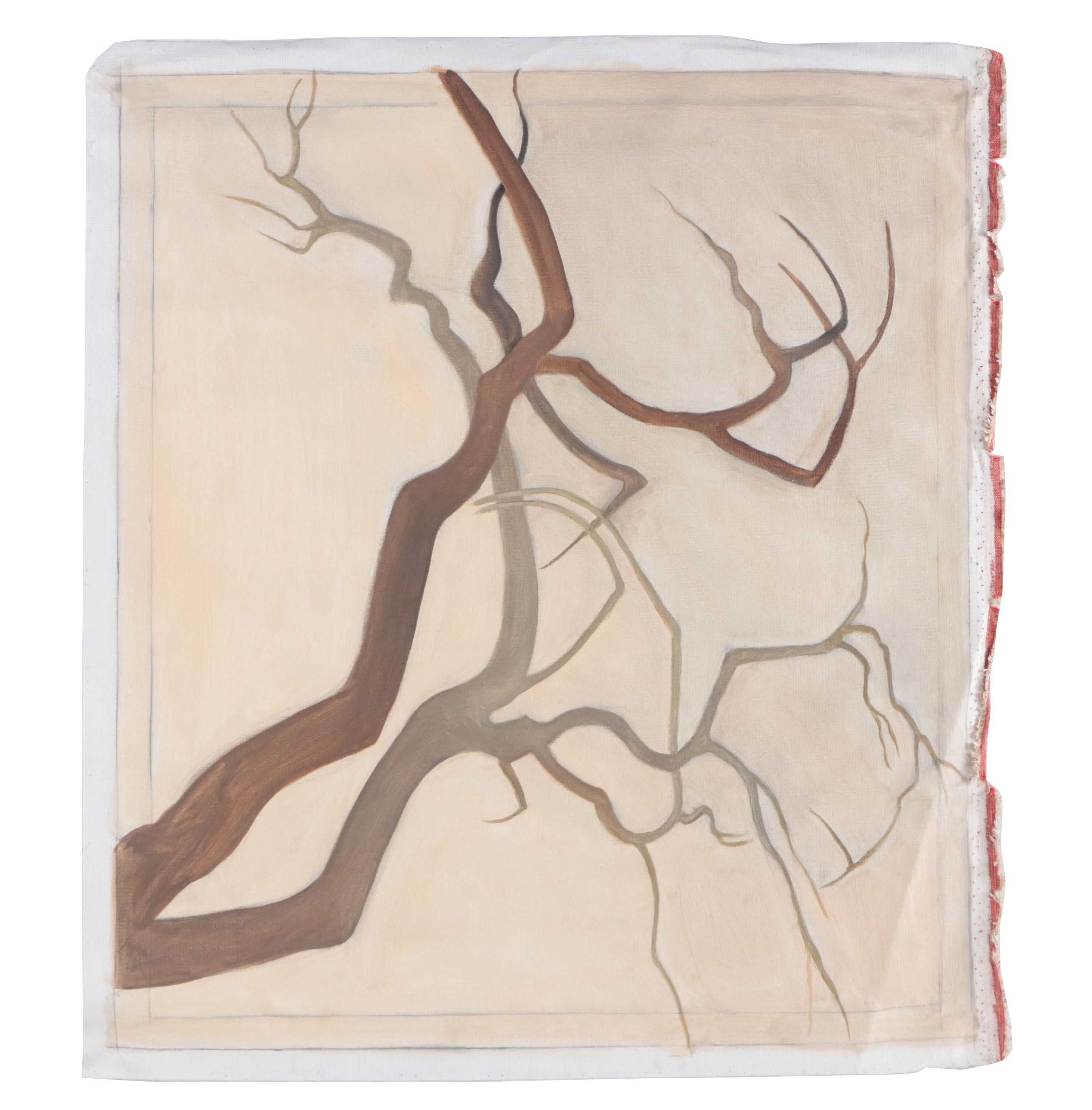 Katrina Halter Oil Painting of Tree Silhouettes | EBTH