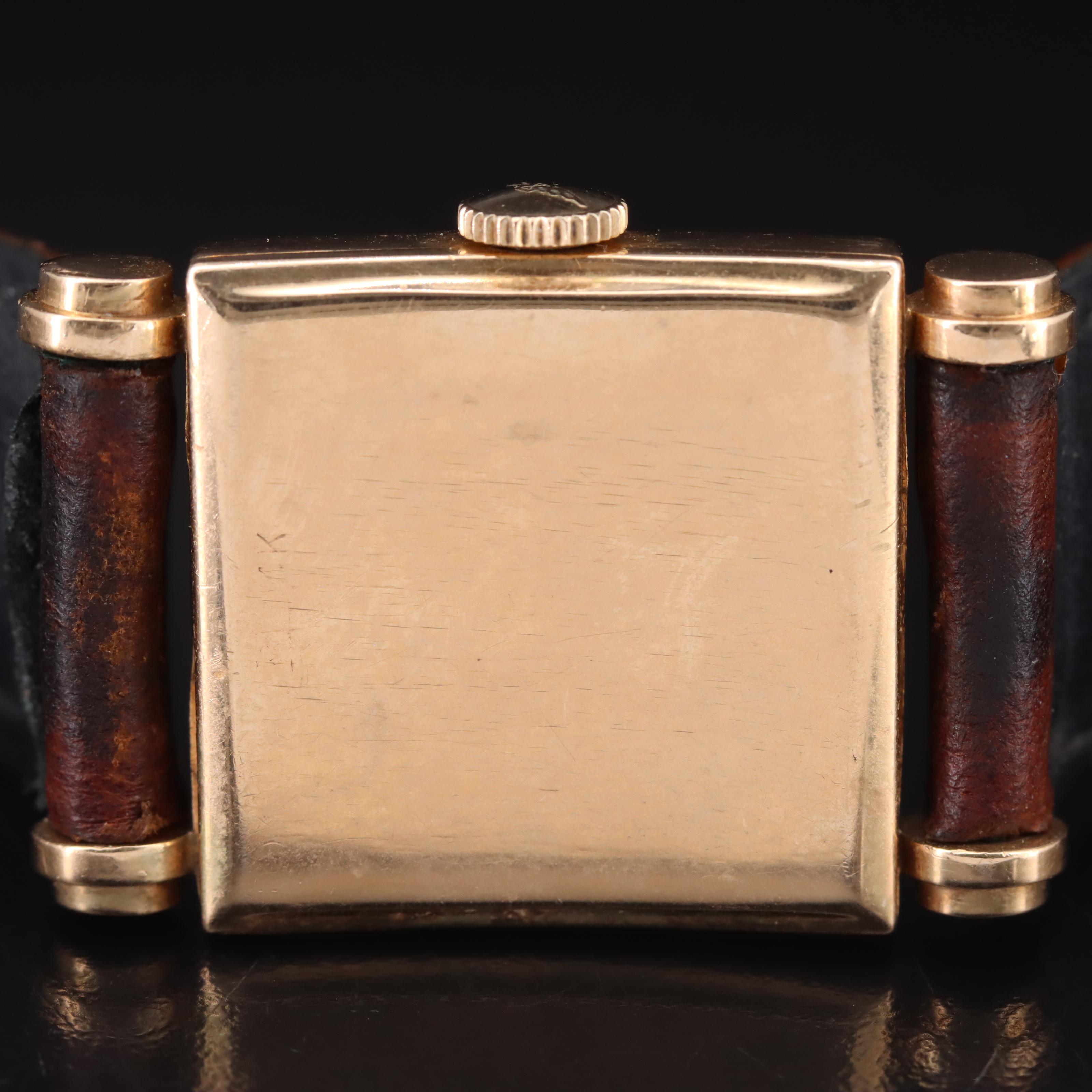 14K Longines Fancy Lugs Stem Wind Watch | EBTH