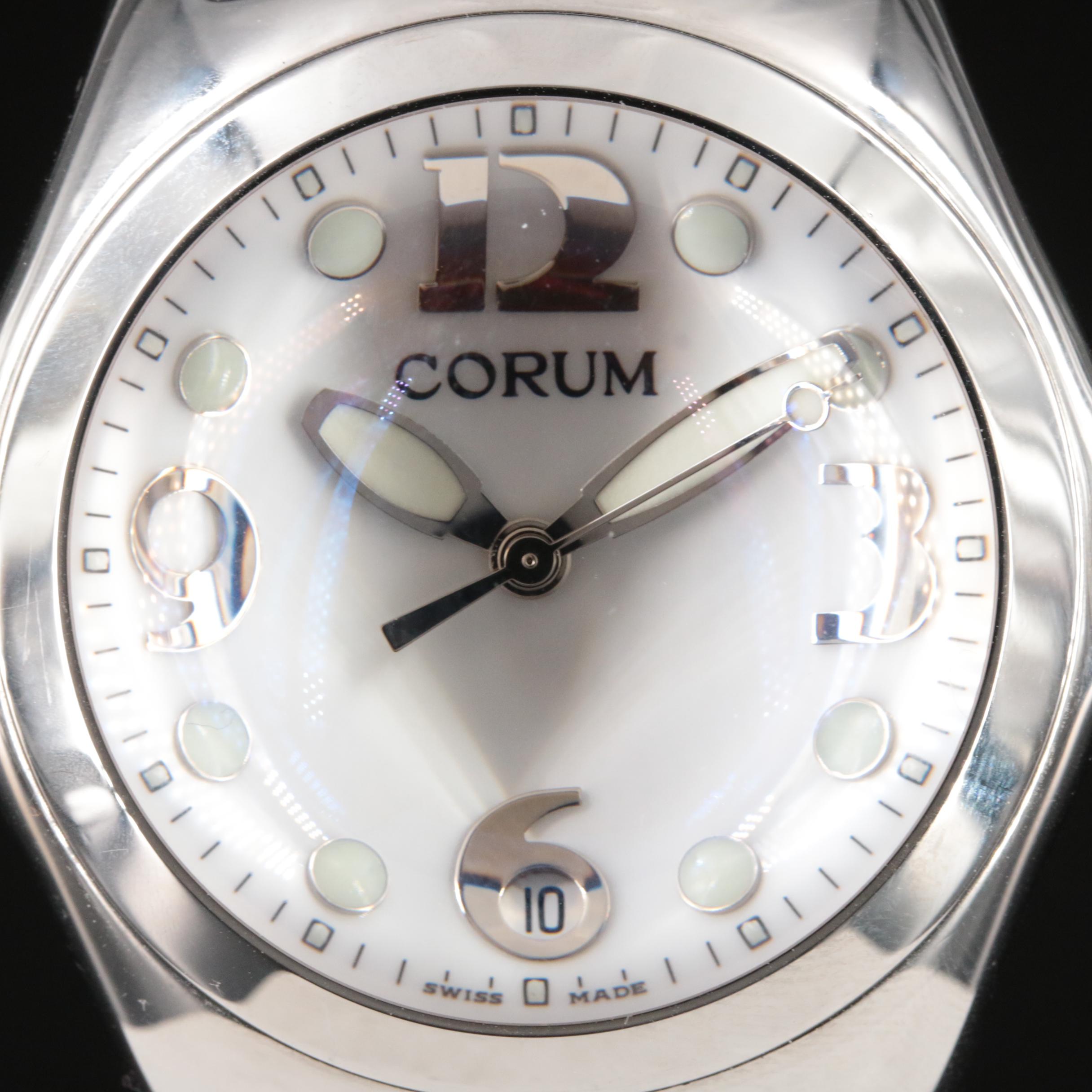Corum Bubble Date 45mm Steel Quartz Wristwatch | EBTH