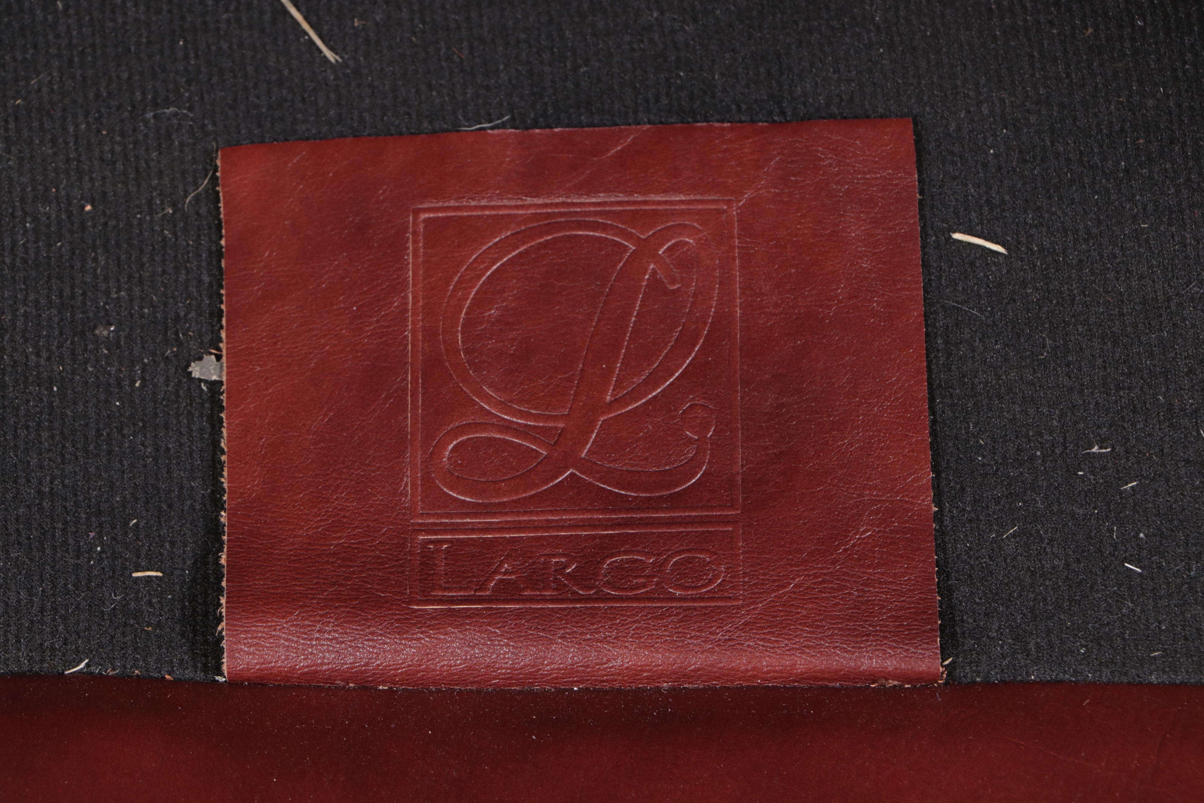 Largo International Brass-Tacked Leather Easy Armchair | EBTH