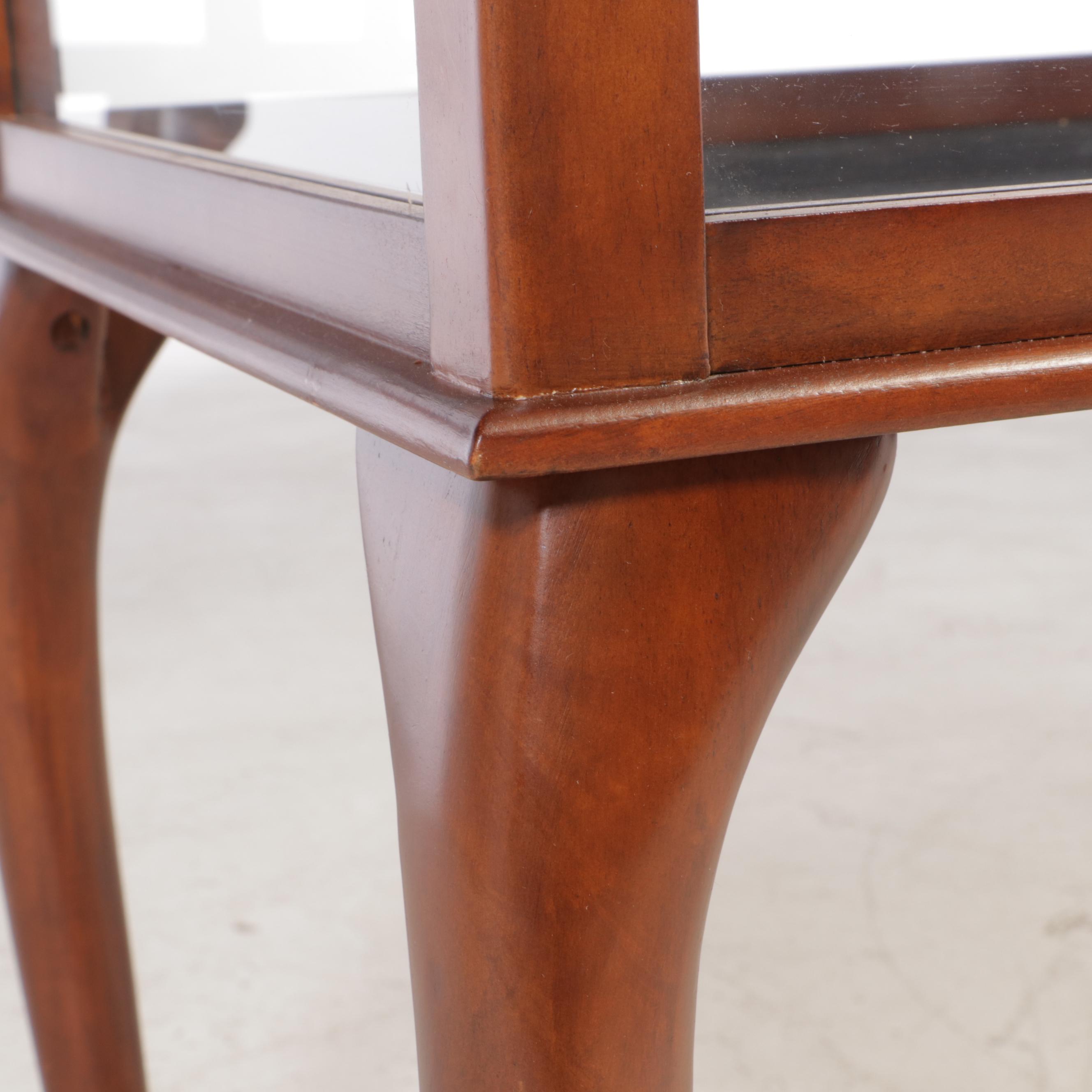 Two Queen Anne Style Vitrine Tables | EBTH