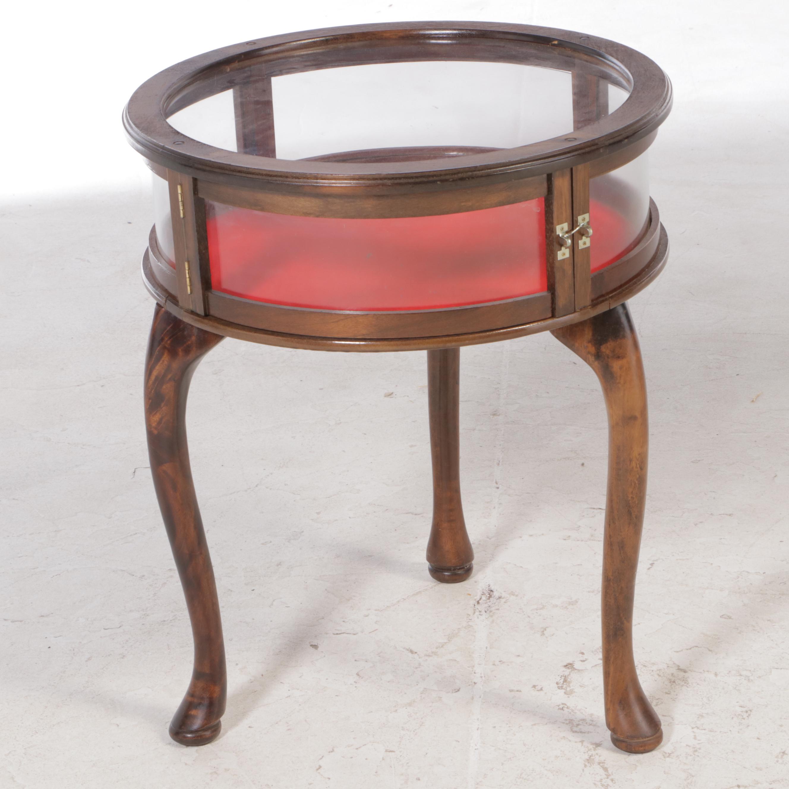 Two Queen Anne Style Vitrine Tables | EBTH
