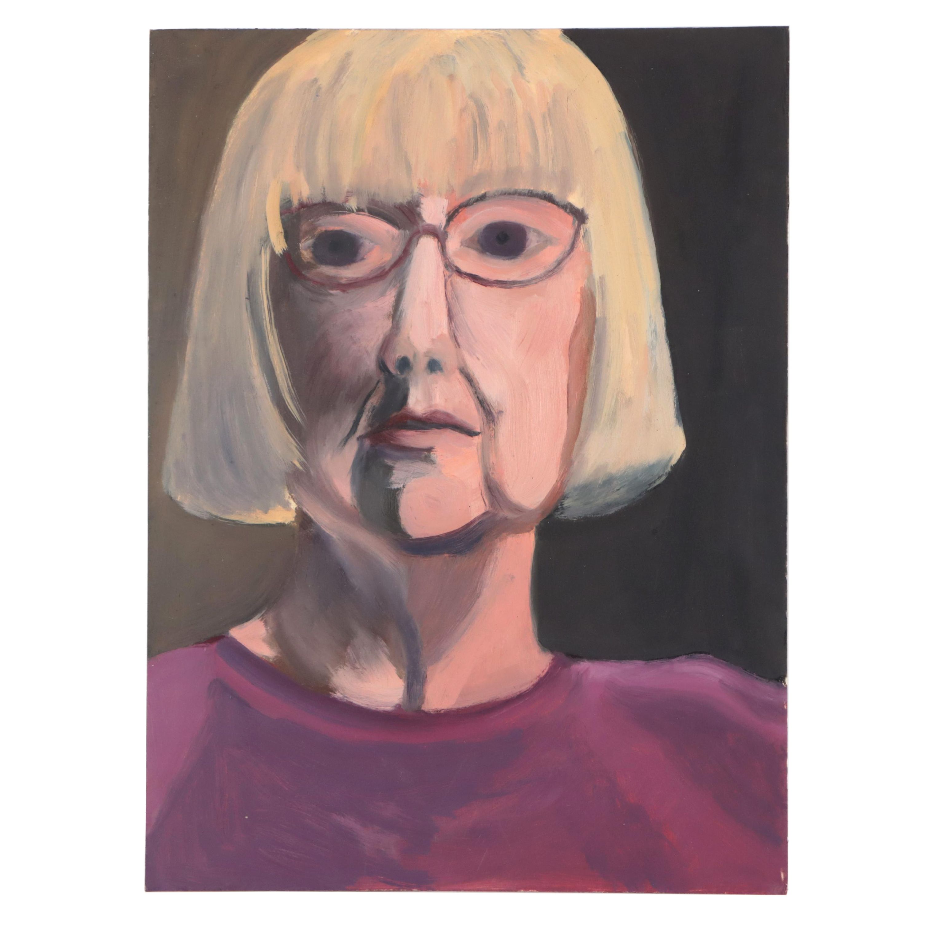 Katrina Halter Self-Portrait Oil Painting, 2001 | EBTH