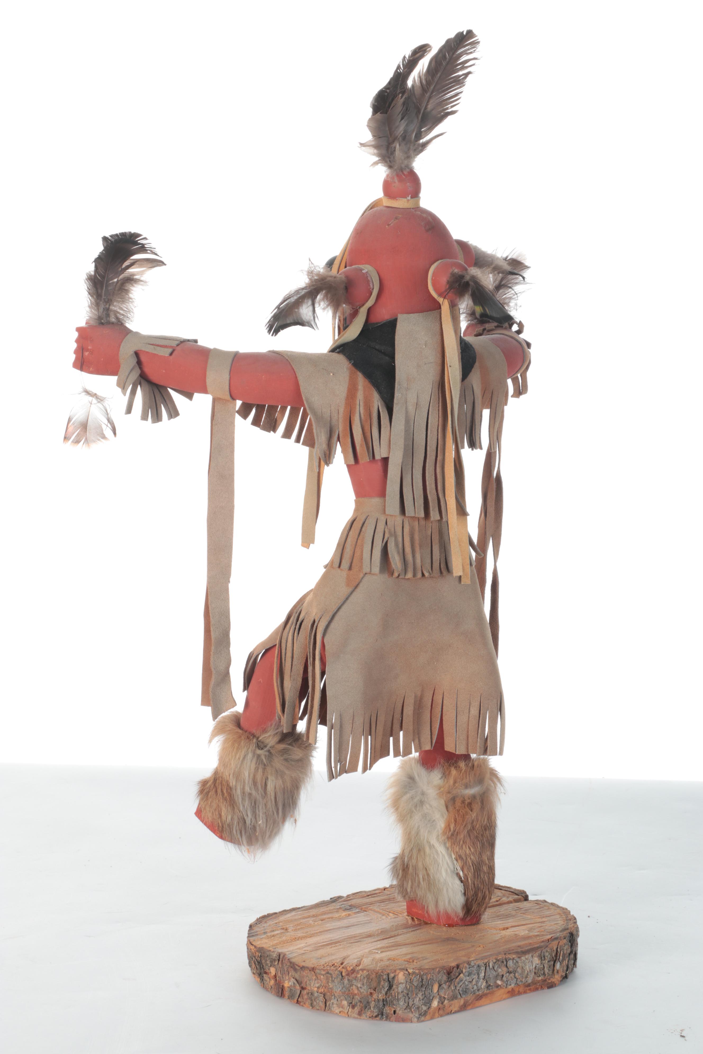 Native American Hopi "Mudhead" Kachina Figure | EBTH