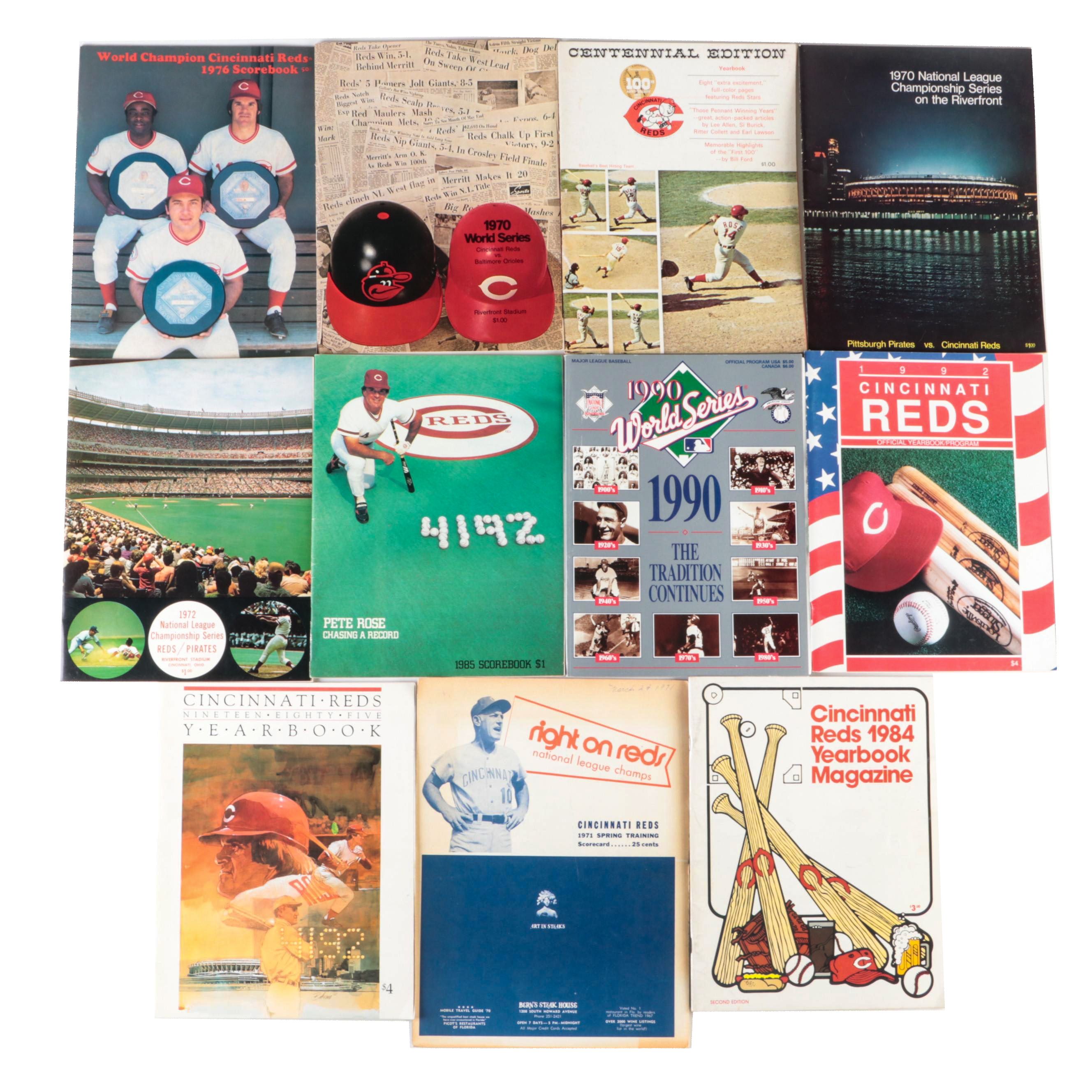 1971 Cincinnati Reds Spring Training Scorecard With Programs, More ...