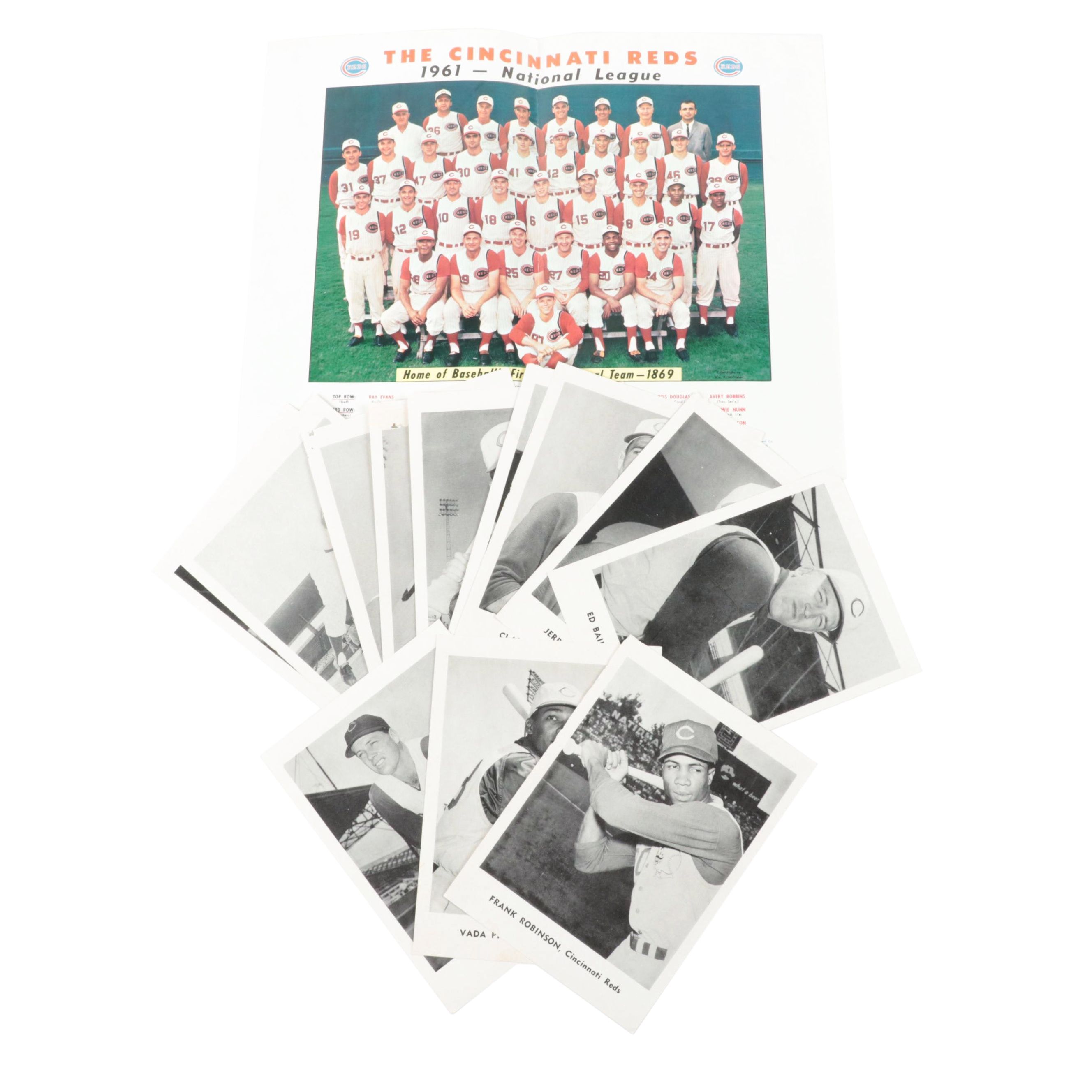MLB Cincinnati Reds Players Mini Posters with 1961 Sohio Team Poster ...