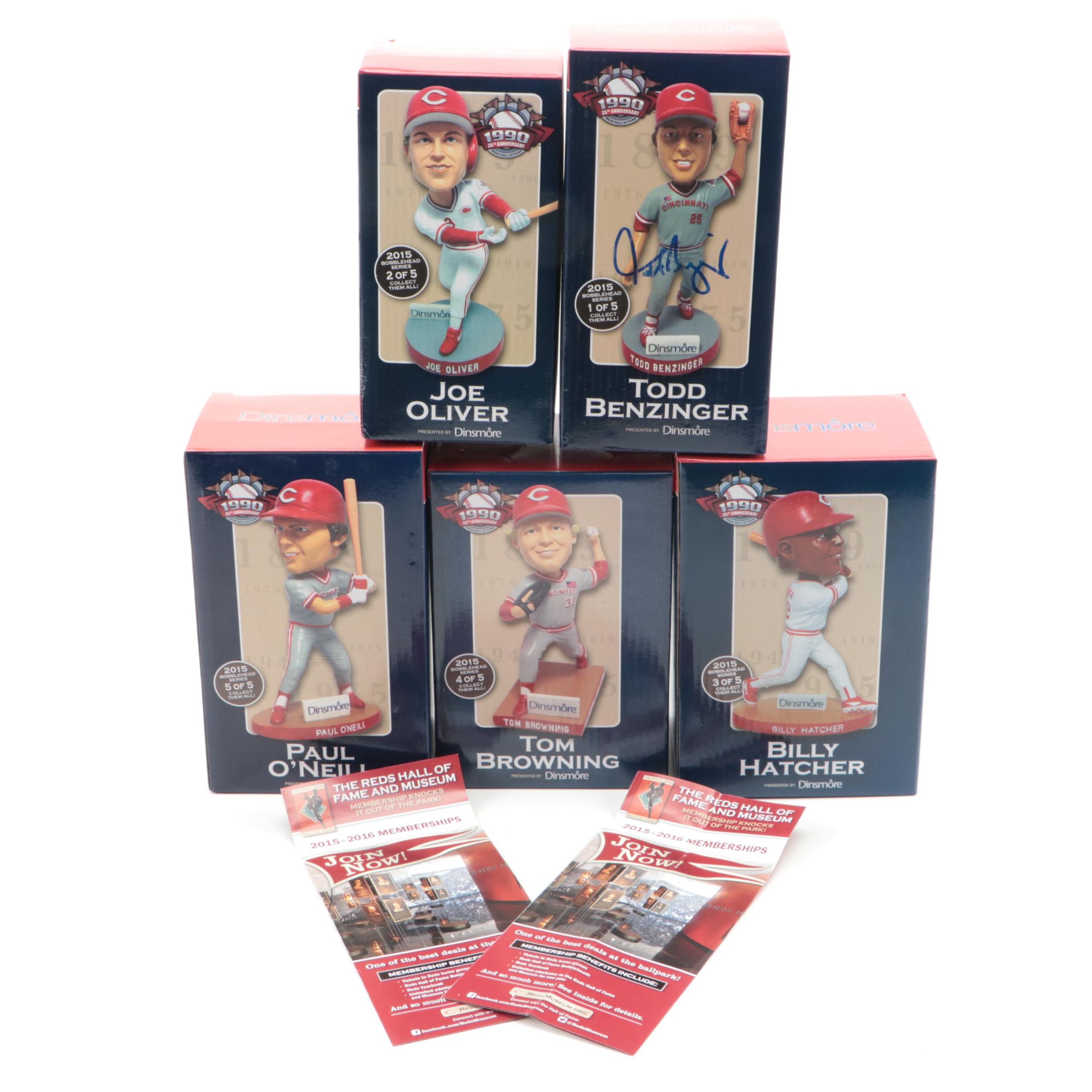 Joe Oliver, Paul O'Neil, Tom Browning, Signed Todd Benzinger & More ...