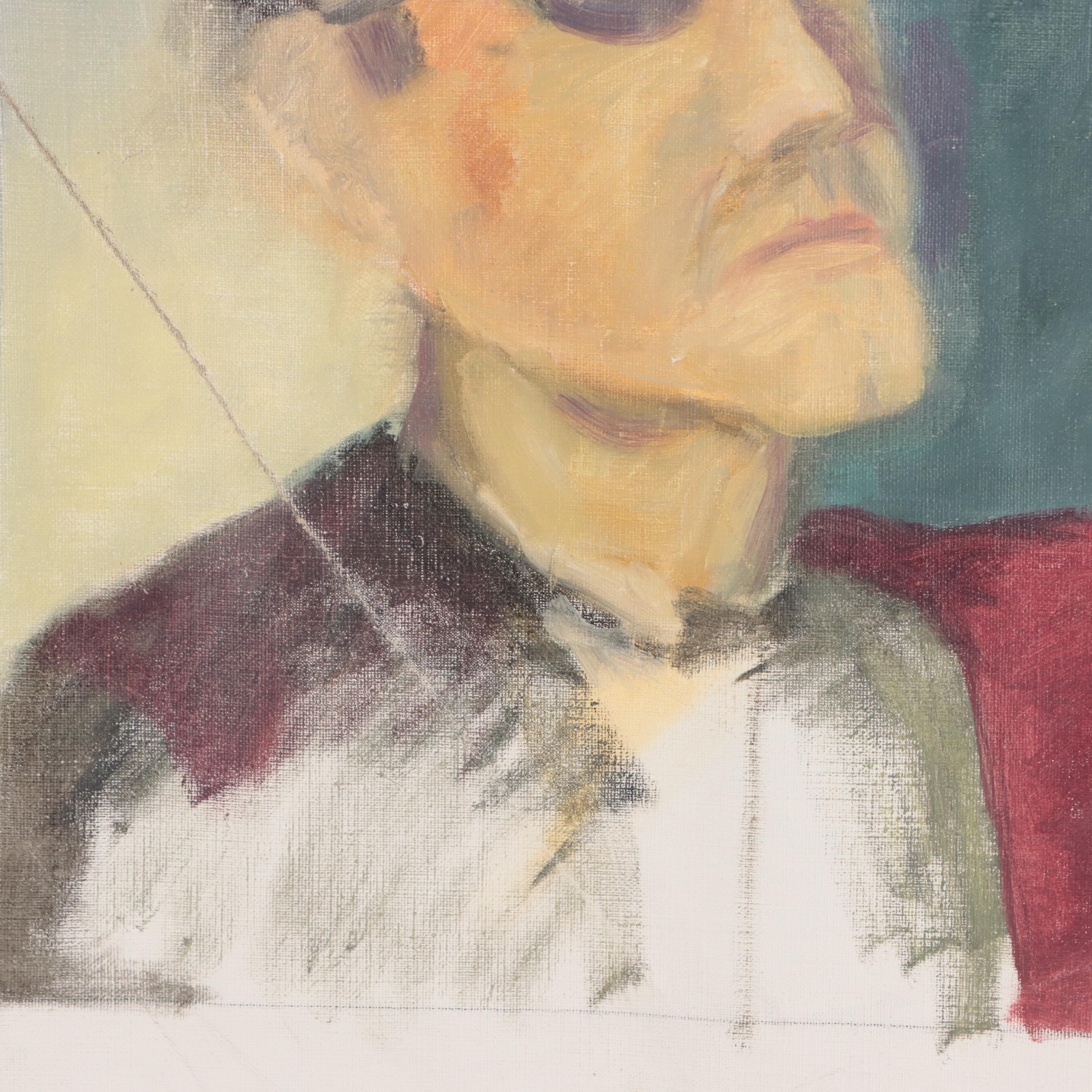 Katrina Halter Oil Painting of Male Portrait | EBTH