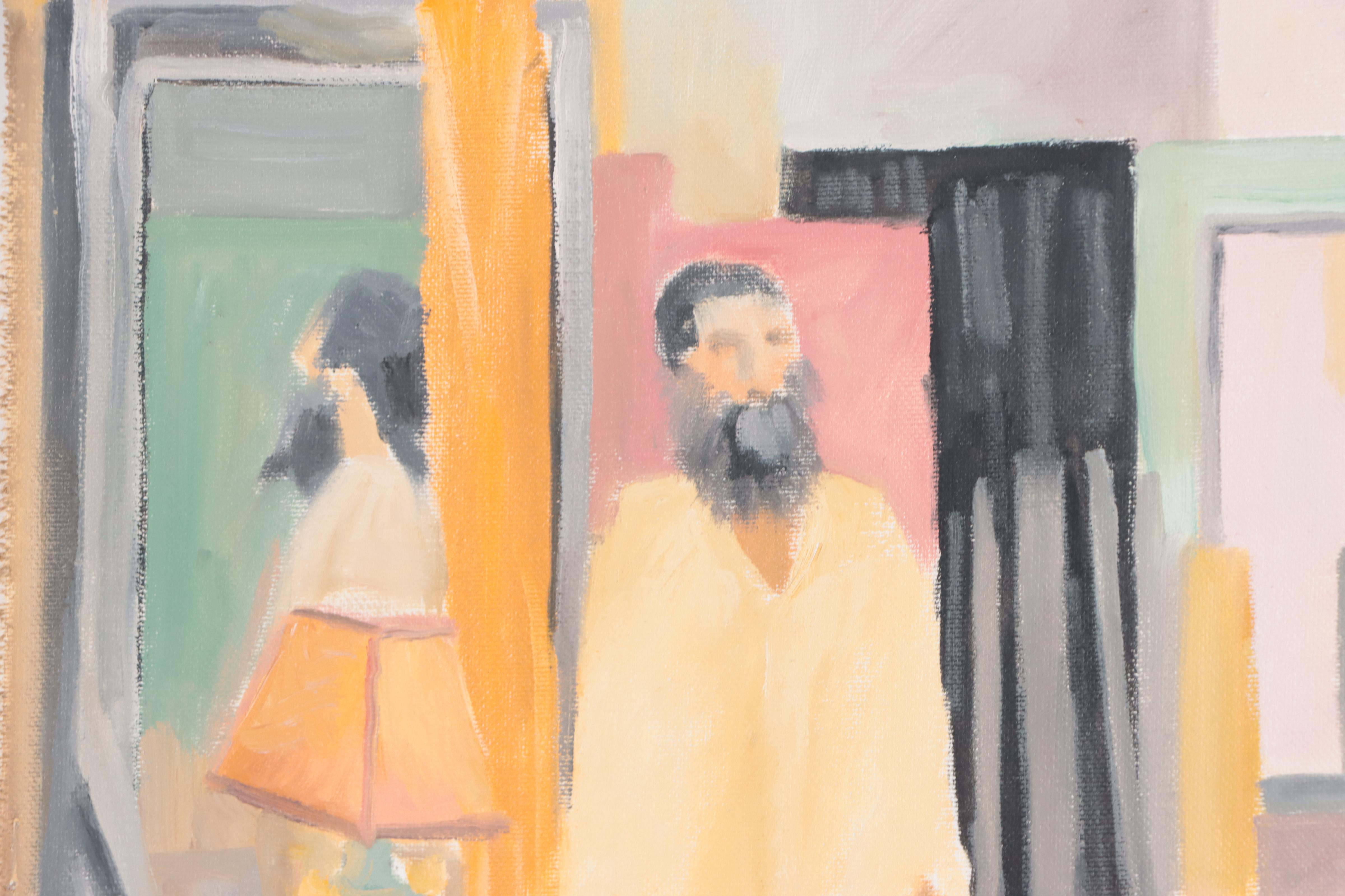 Katrina Halter Oil Painting of Standing Figure | EBTH