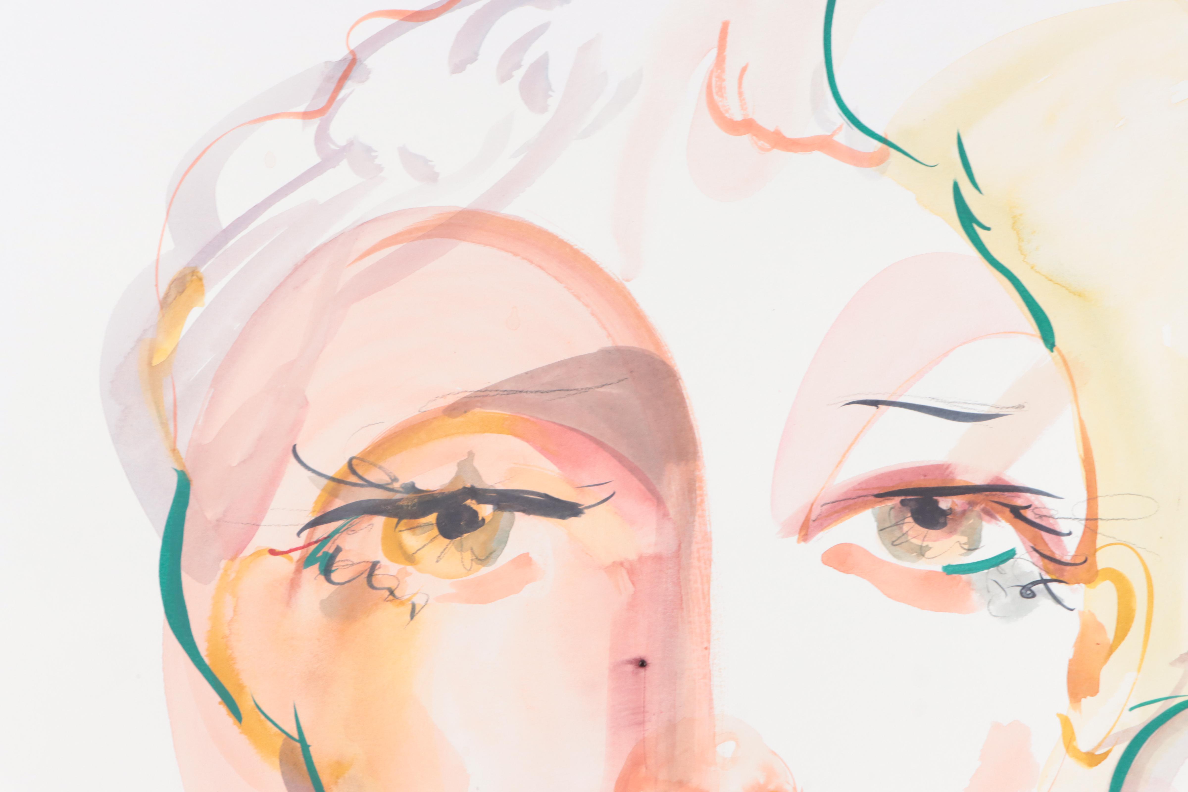 Dan Sabau Watercolor Painting "The Poet," 2023 | EBTH